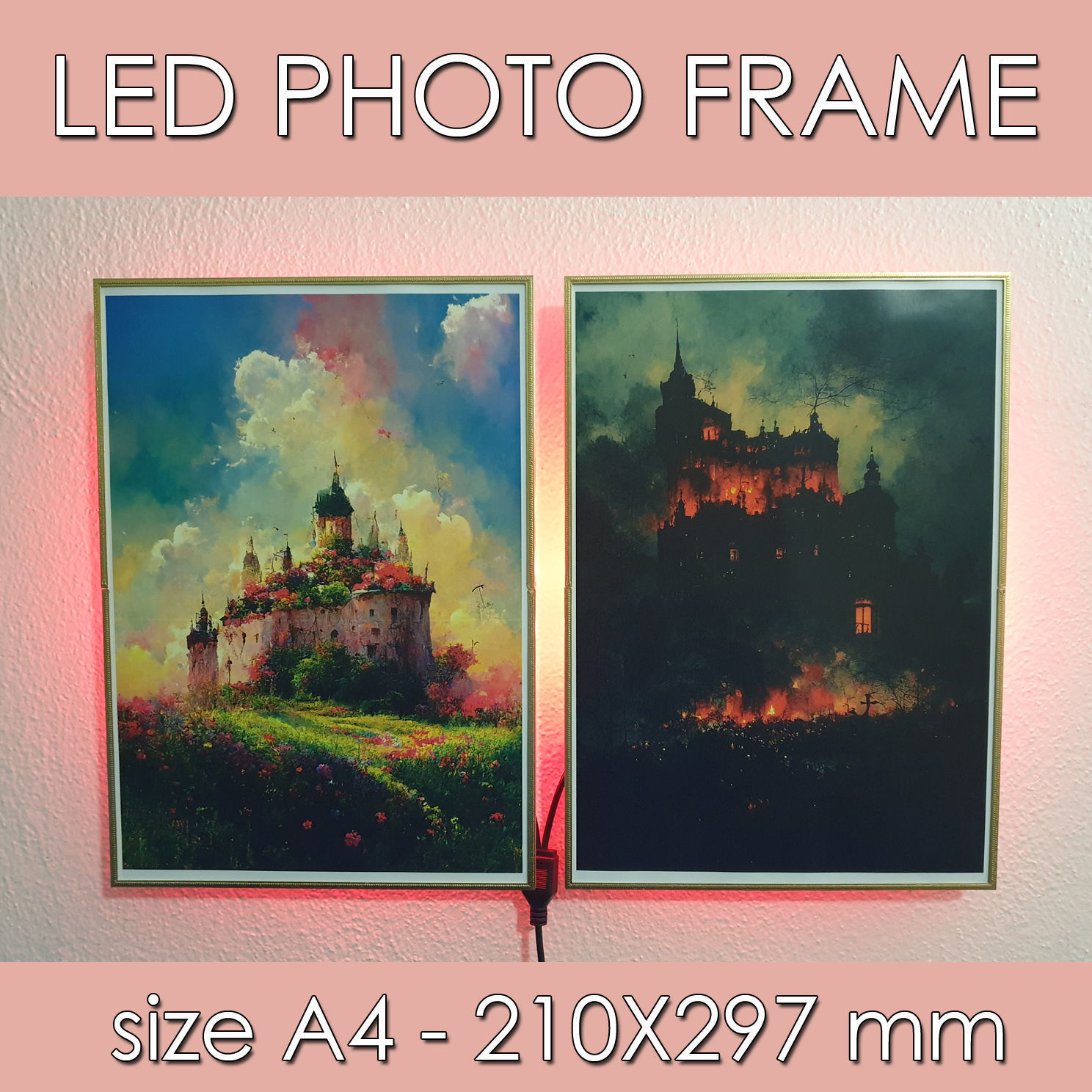 LED PHOTO FRAME 3D model | CGTrader
