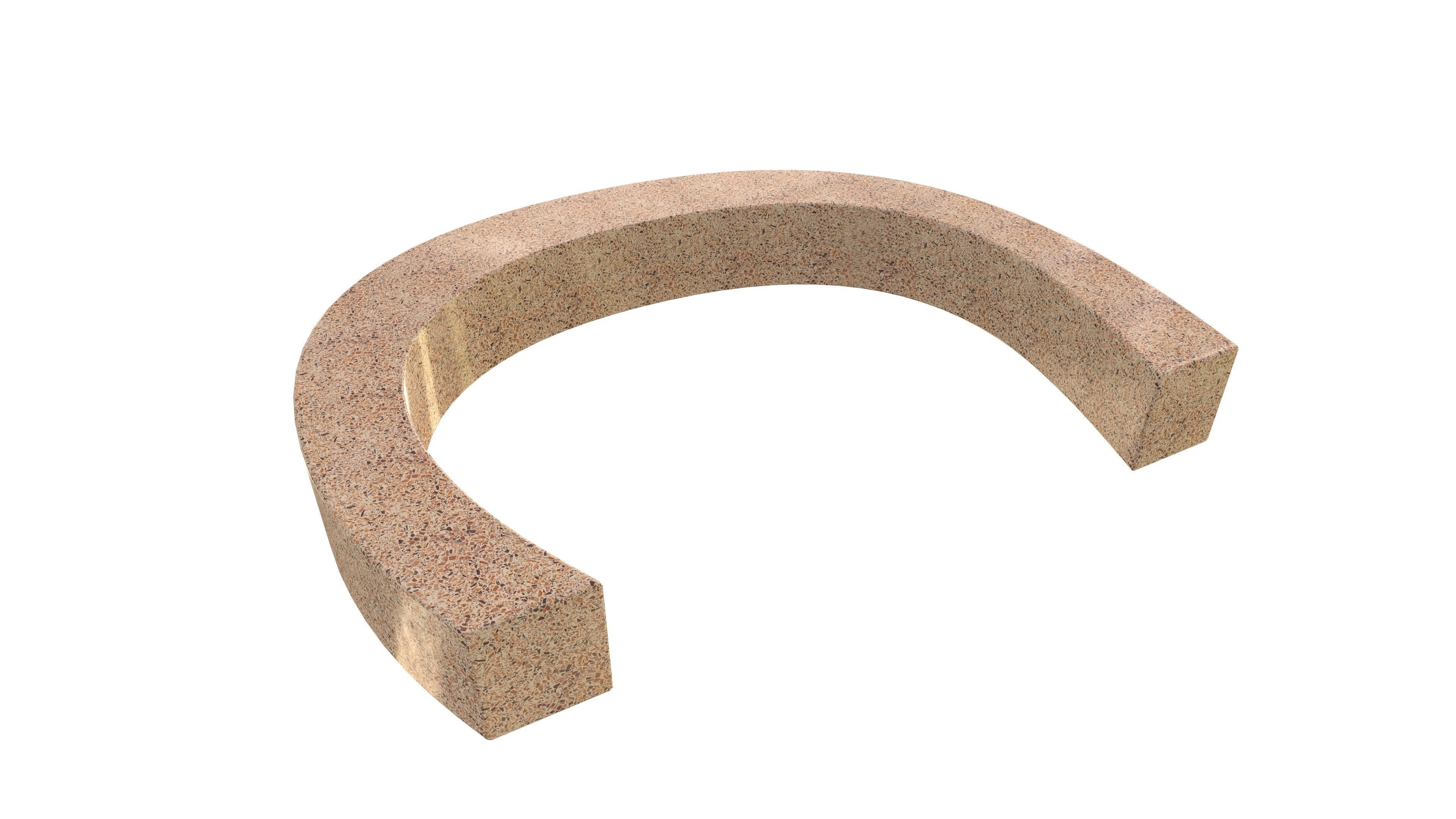 3D model Modern Bench C Type 3D Model AR VR PBR VR / AR / low-poly ...