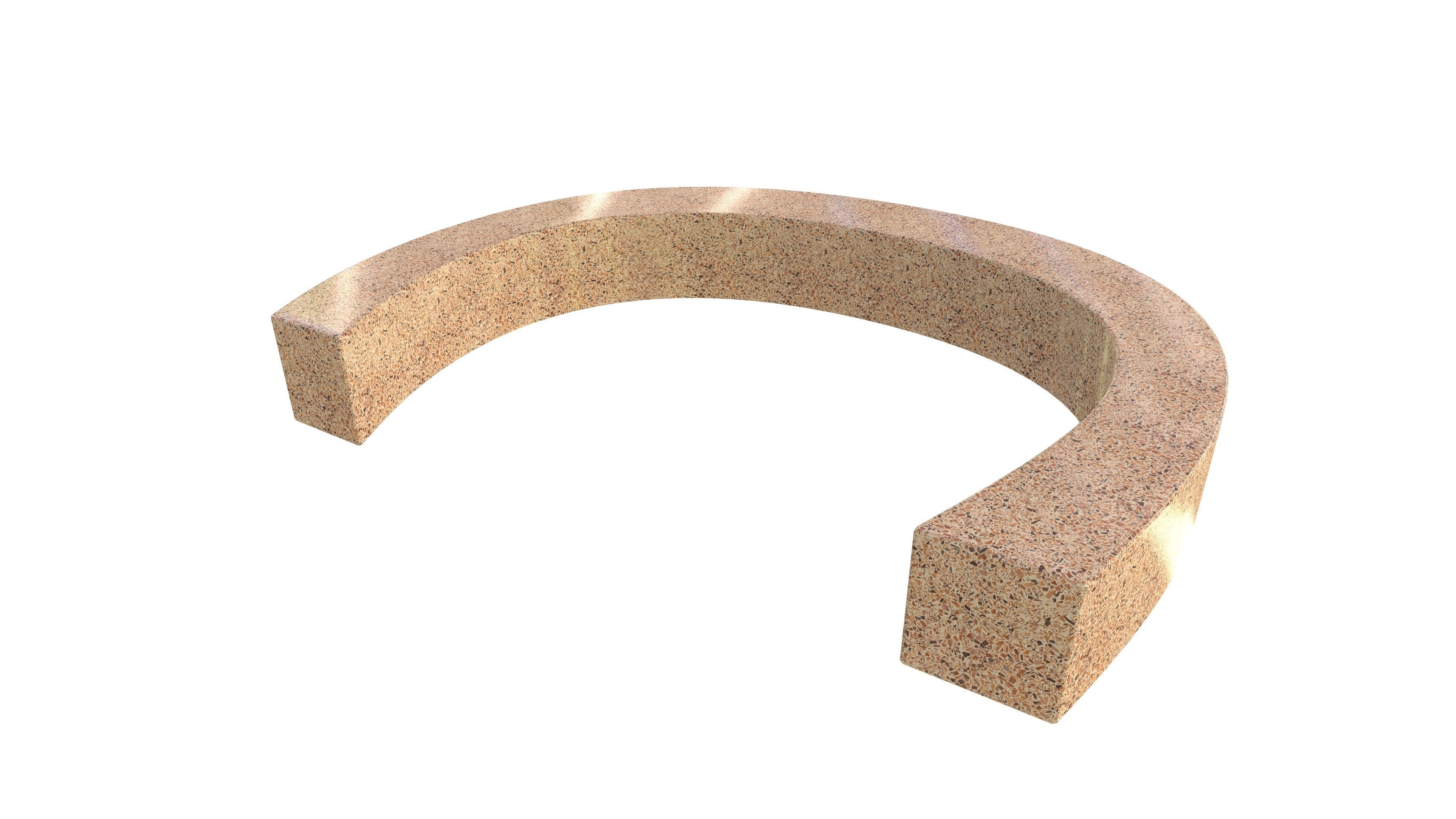 3D model Modern Bench C Type 3D Model AR VR PBR VR / AR / low-poly ...