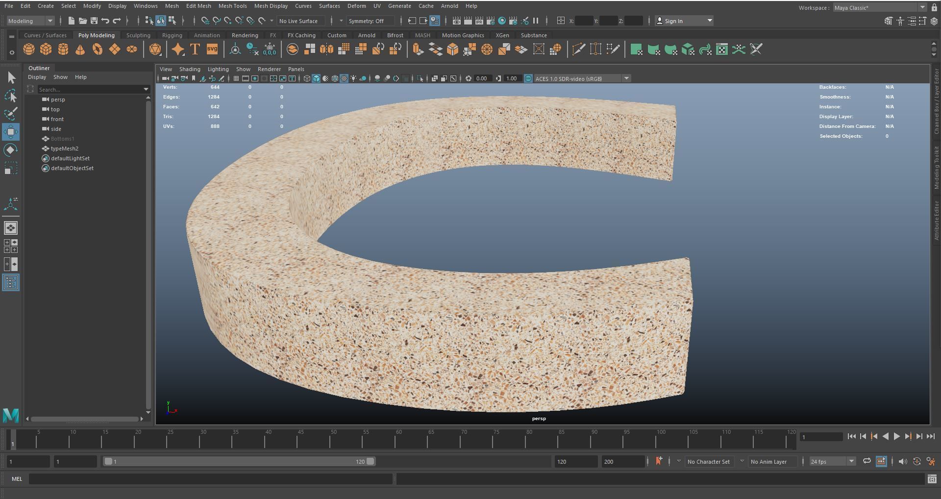 3D model Modern Bench C Type 3D Model AR VR PBR VR / AR / low-poly ...