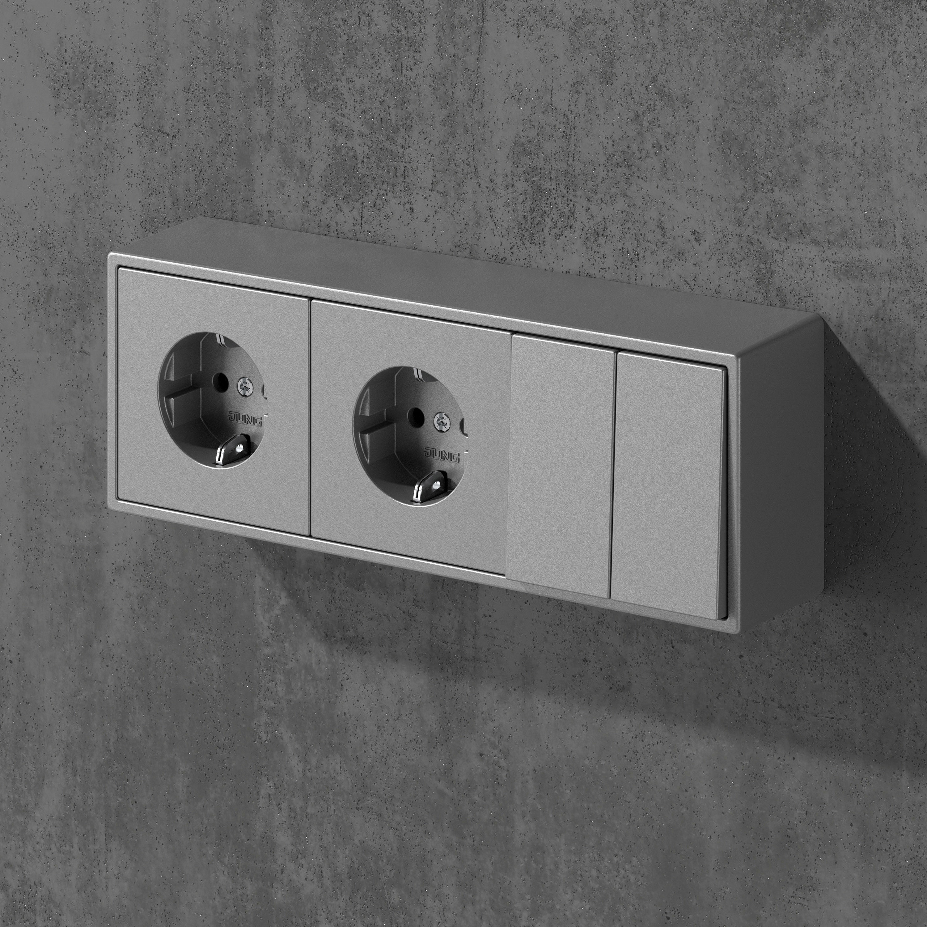 JUNG LS CUBE- Switches and sockets kit 80 items 3D model | CGTrader