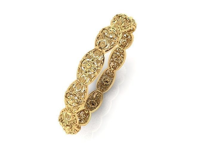 Traditional Bangle pare 3D model 3D printable | CGTrader
