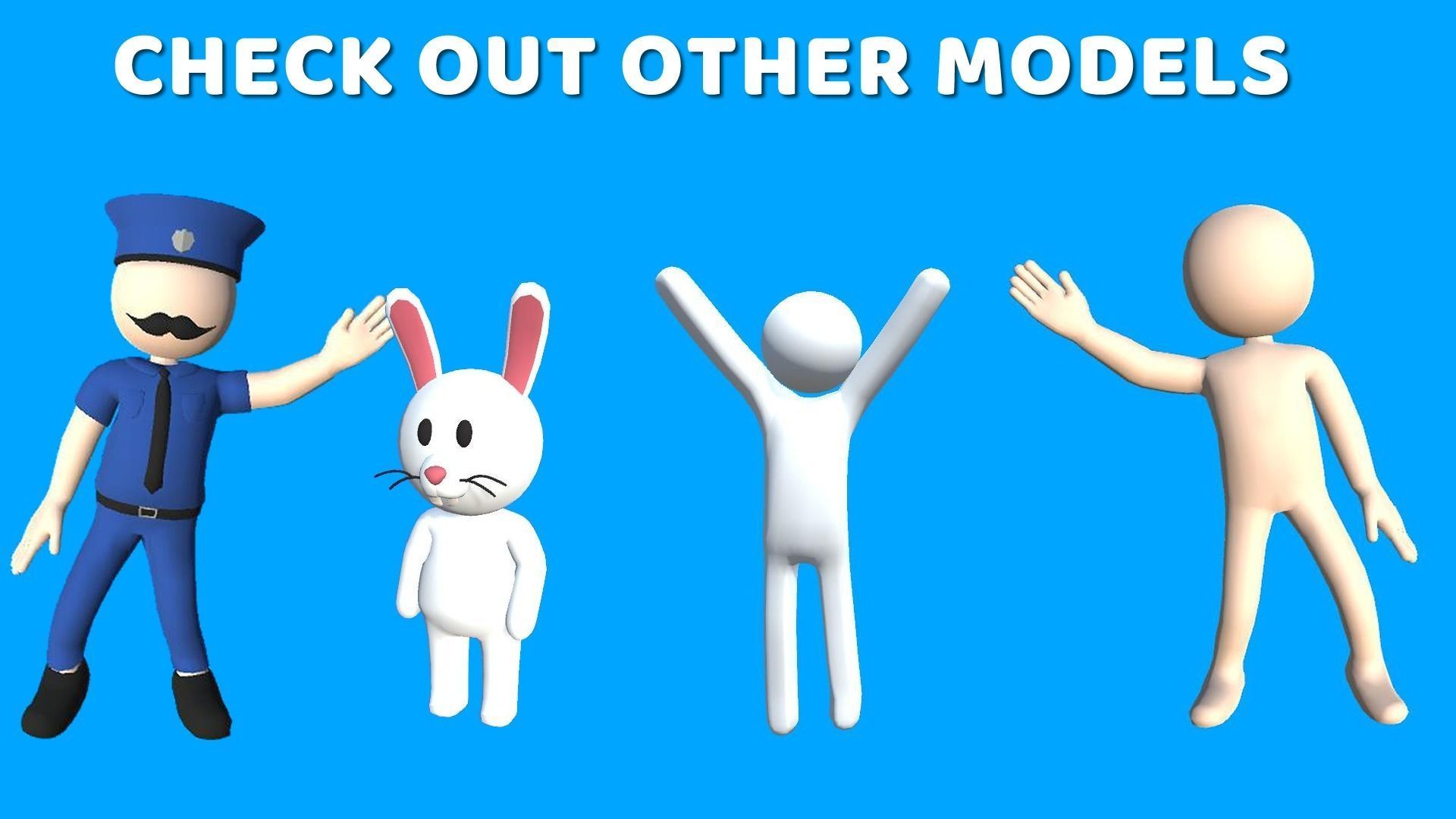 3D model Chef - Simple Low Poly Stickman Character - 3D Model VR / AR ...