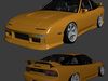 RailWork Nissan 180sx Body Kit GT6 Base 3D model | CGTrader