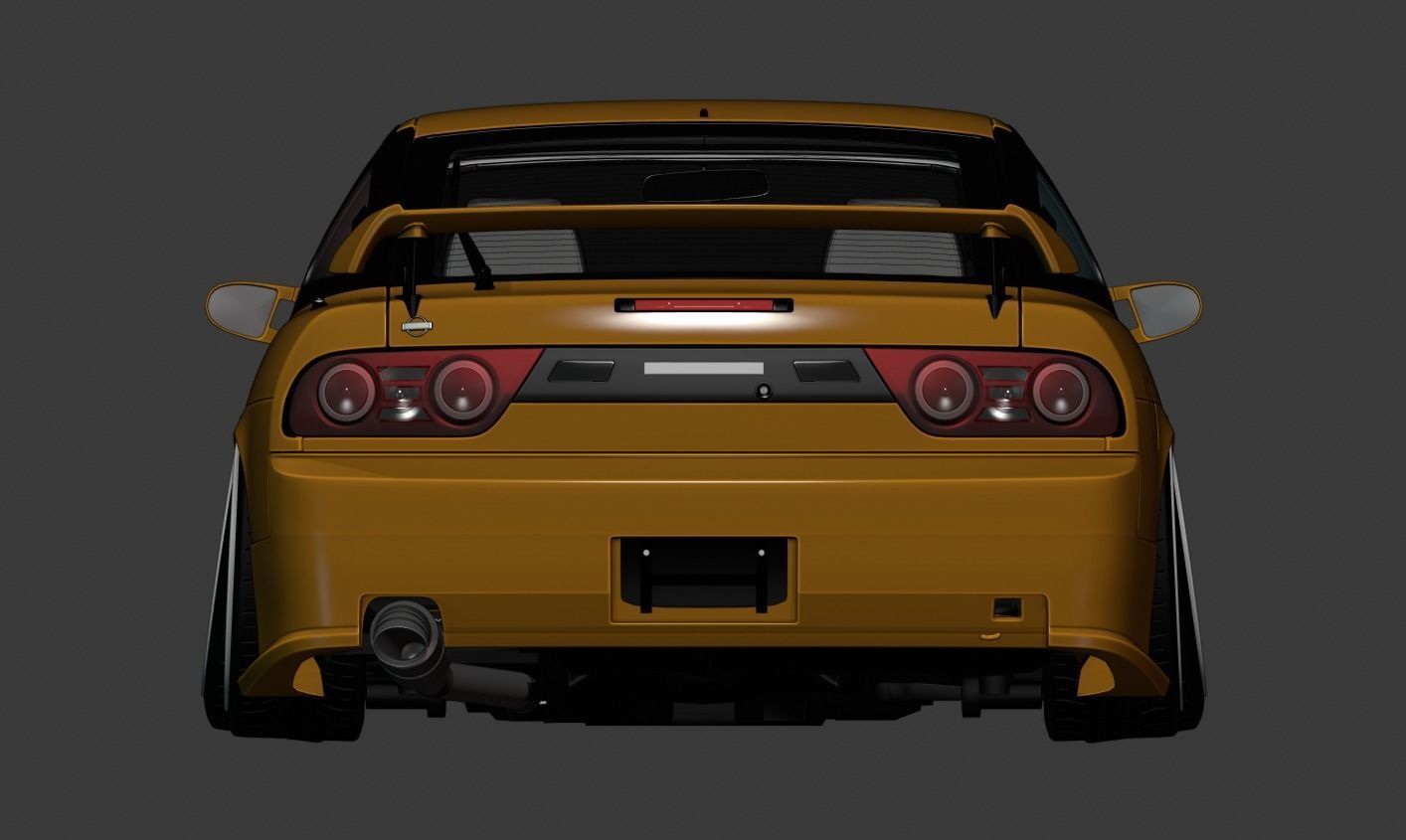 RailWork Nissan 180sx Body Kit GT6 Base 3D model | CGTrader