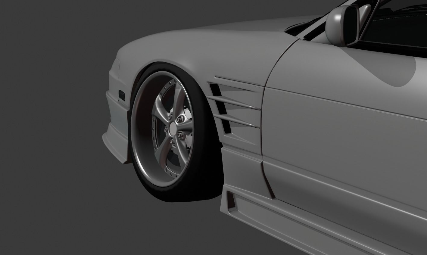 G Corporation Flash V2 Nissan 180sx Body Kit GTS GT6 GT7 Base 3D model ...