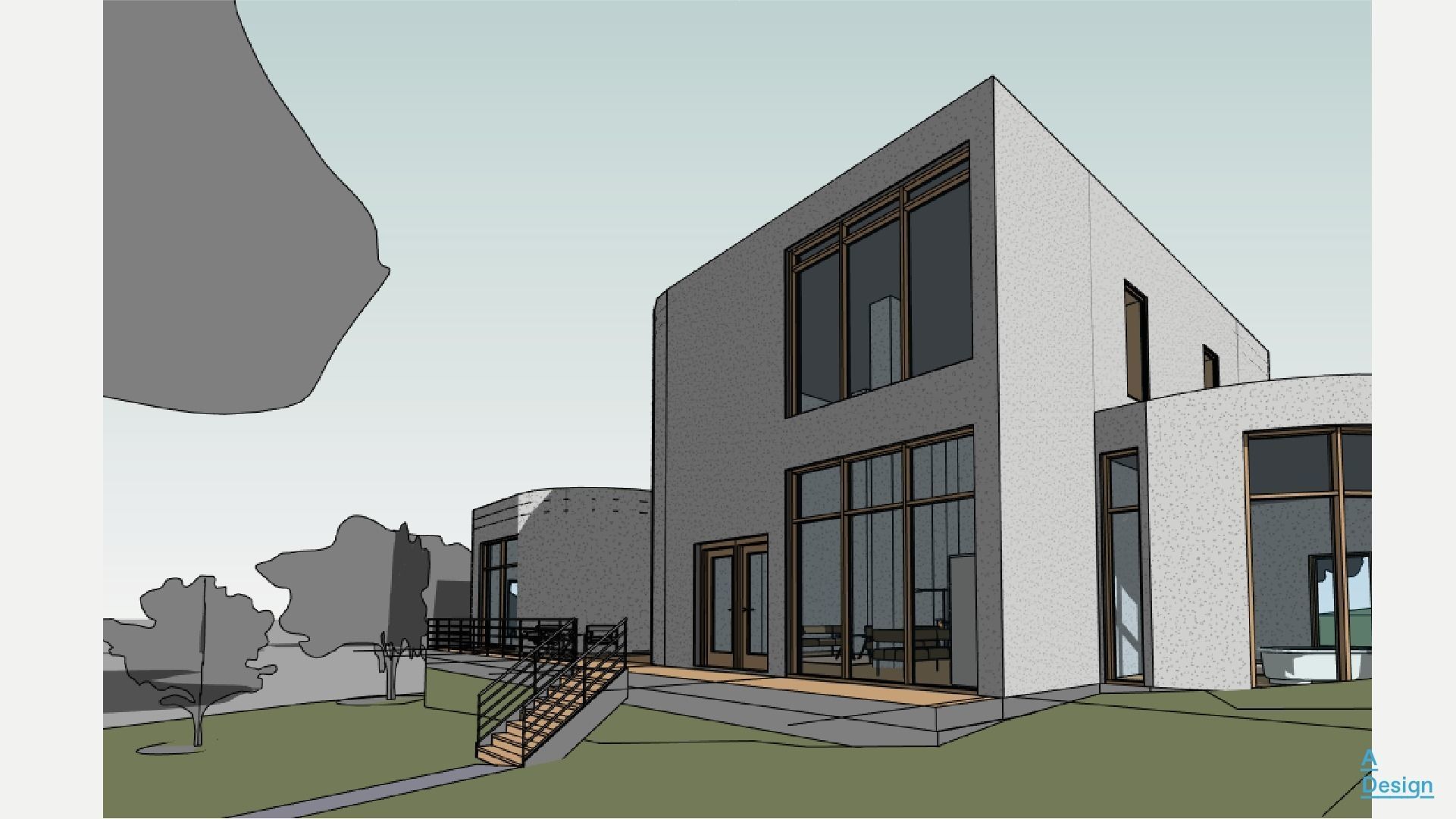 Rounded house - Revit 3D model | CGTrader