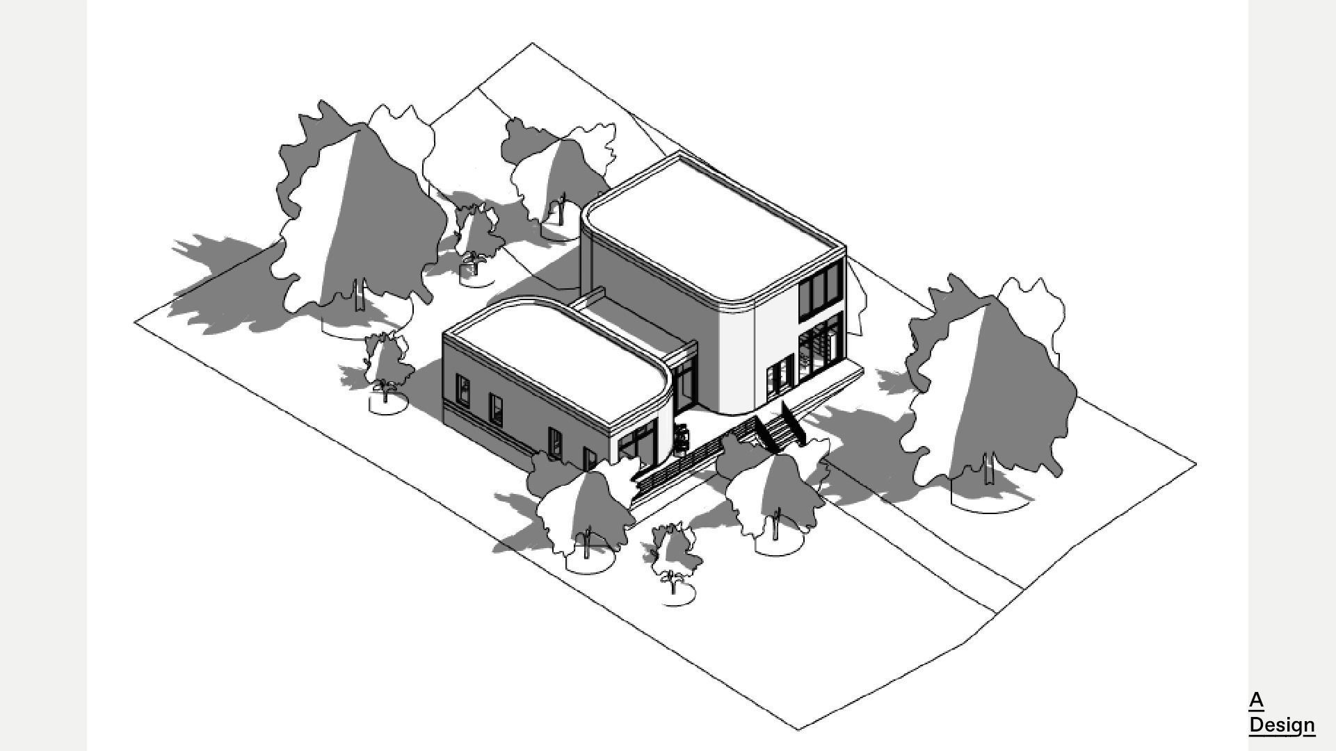 Rounded house - Revit 3D model | CGTrader