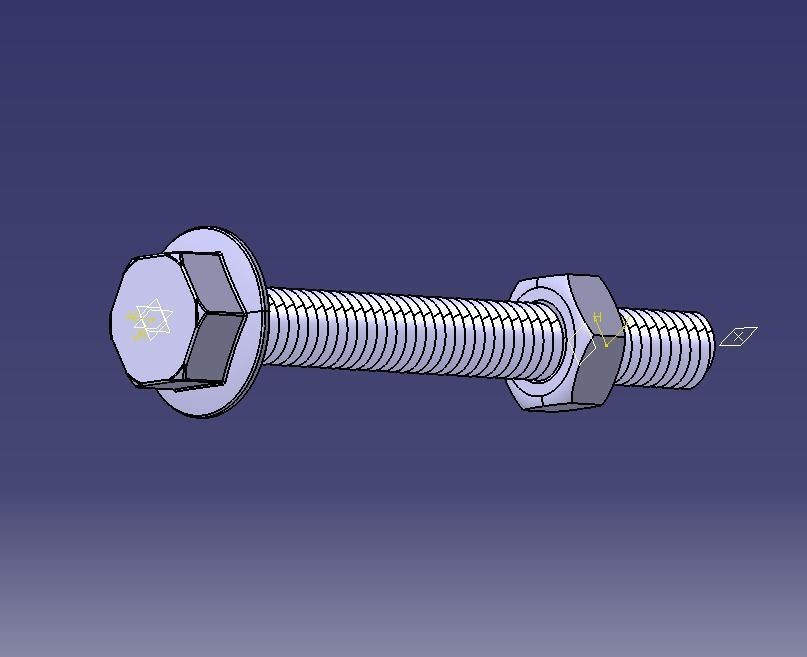 M5 x 12mm Flanged Hex Bolts 3D model 3D printable | CGTrader
