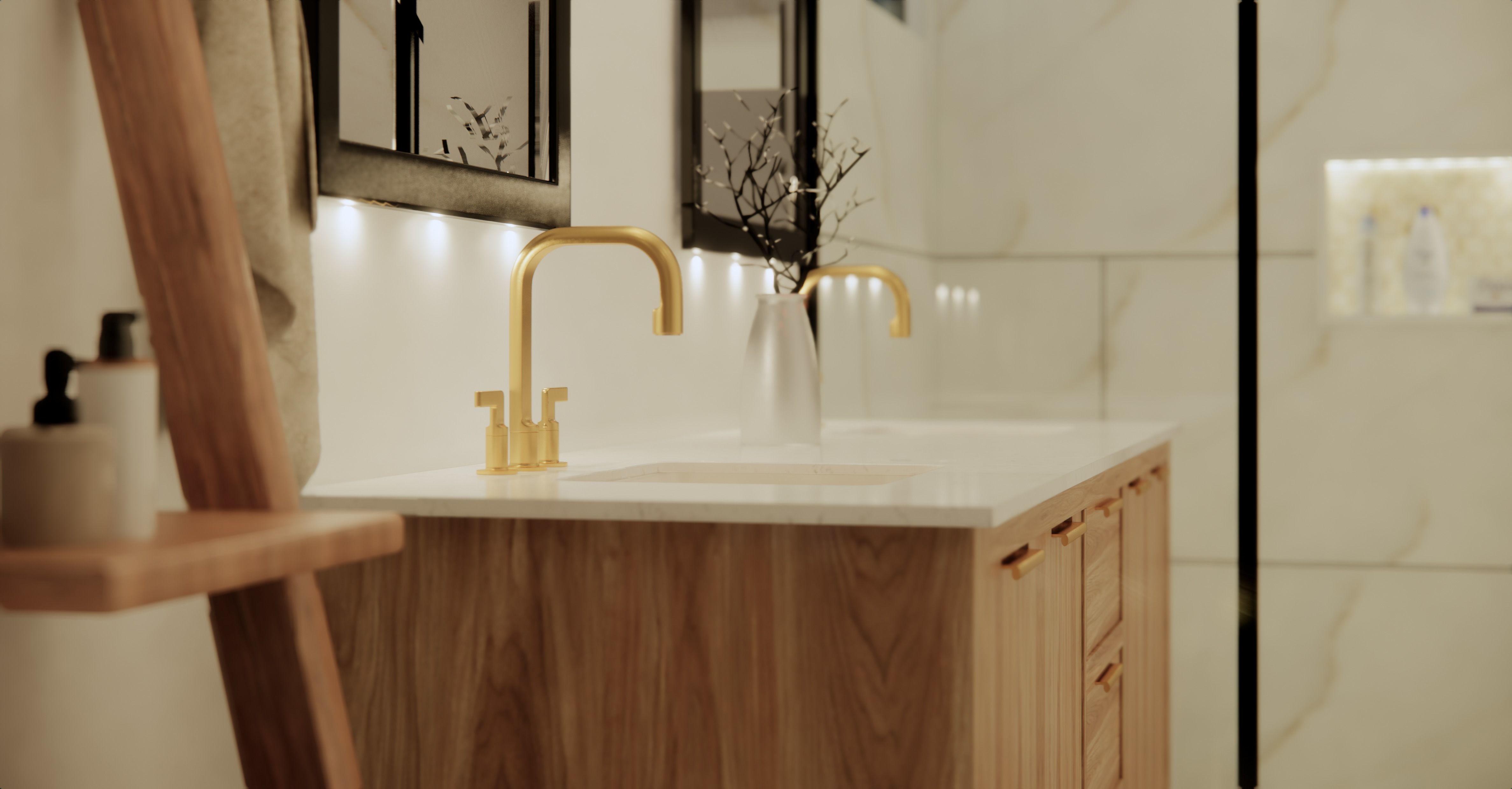 3D model sketchup enscape bathroom scene VR / AR / low-poly | CGTrader