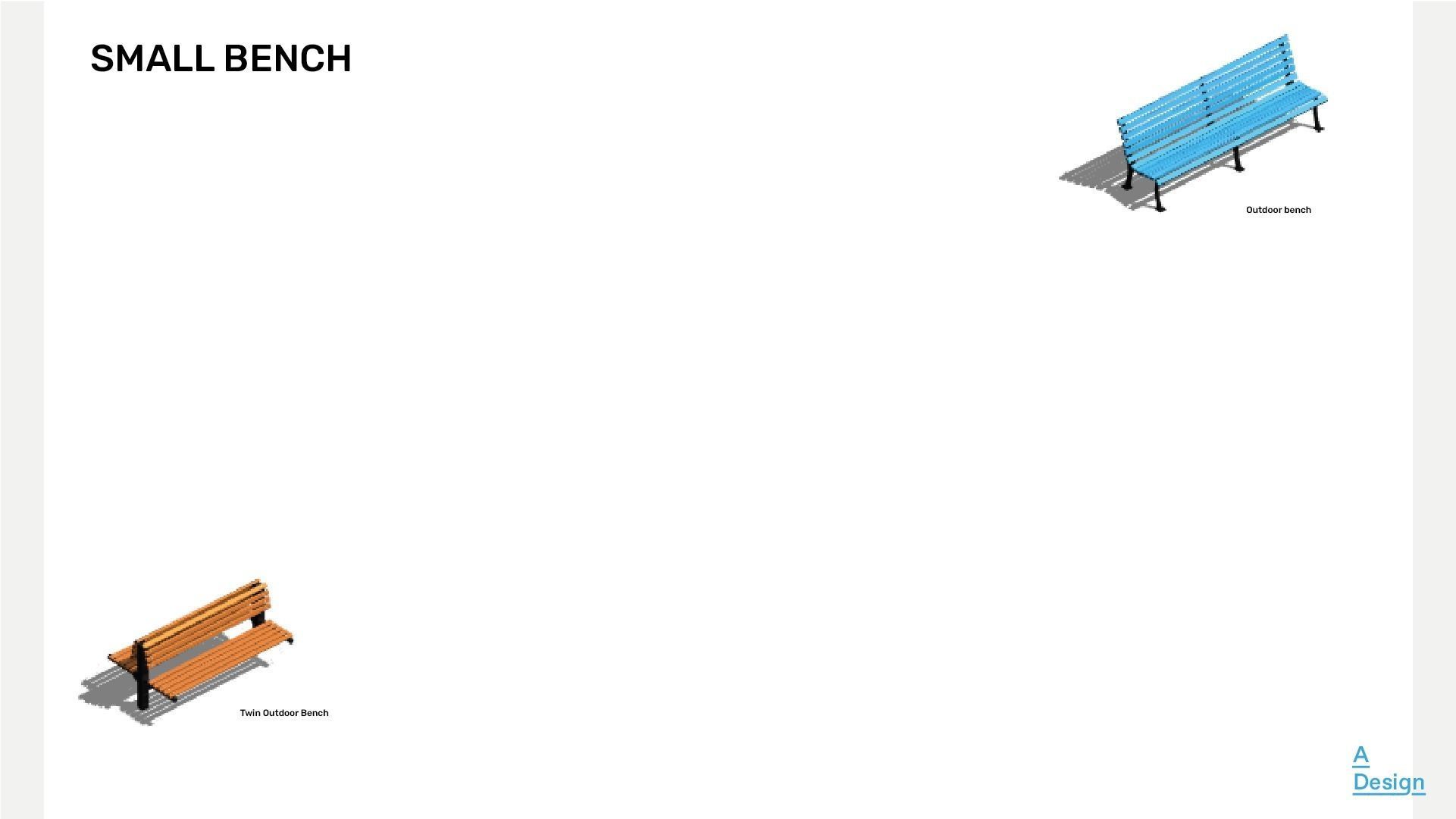 Bench - Pack of revit families 3D model | CGTrader