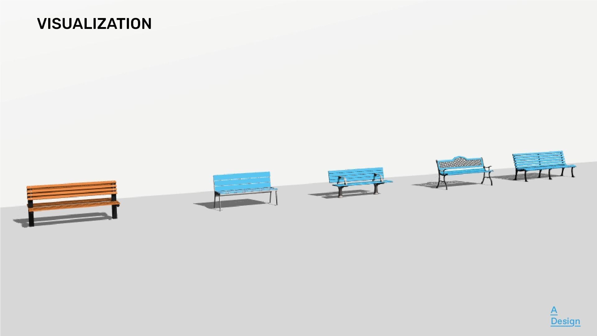 Bench - Pack of revit families 3D model | CGTrader