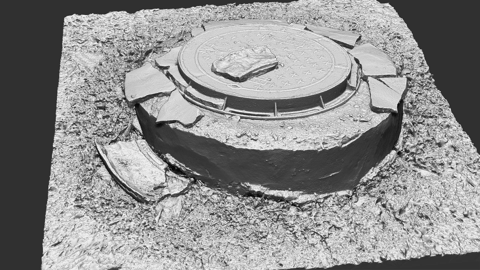 Manhole 3d Scan 3D model | CGTrader