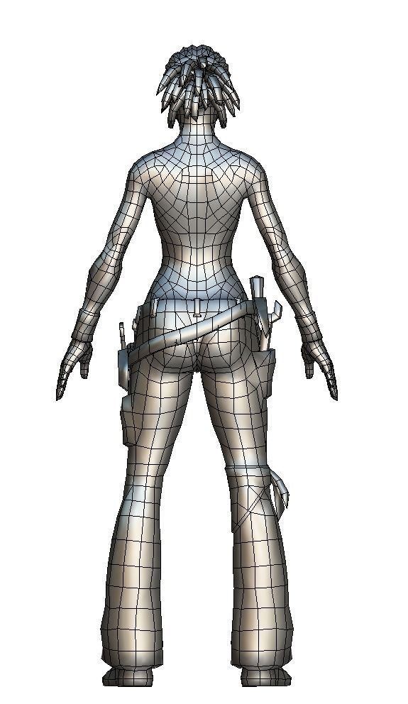 3D model Low Poly Woman Engineer VR / AR / low-poly | CGTrader