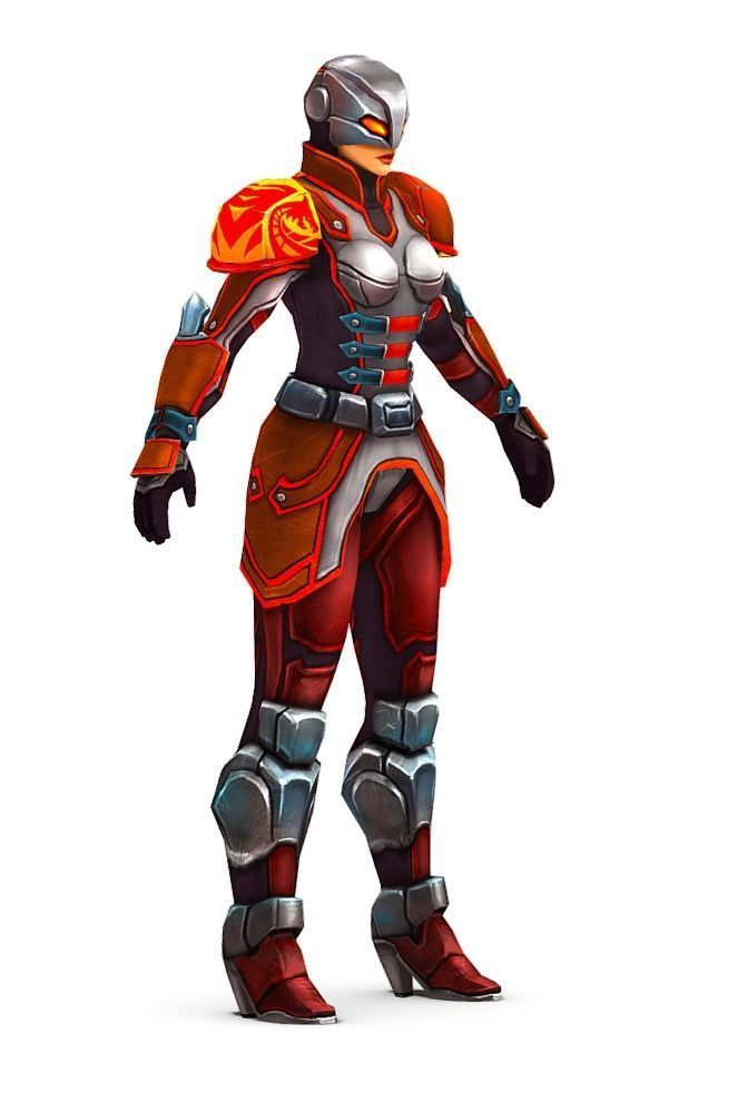 3D model Low Poly Cyborg Trooper VR / AR / low-poly | CGTrader