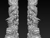 dragon column on unicorn 3D model 3D printable | CGTrader