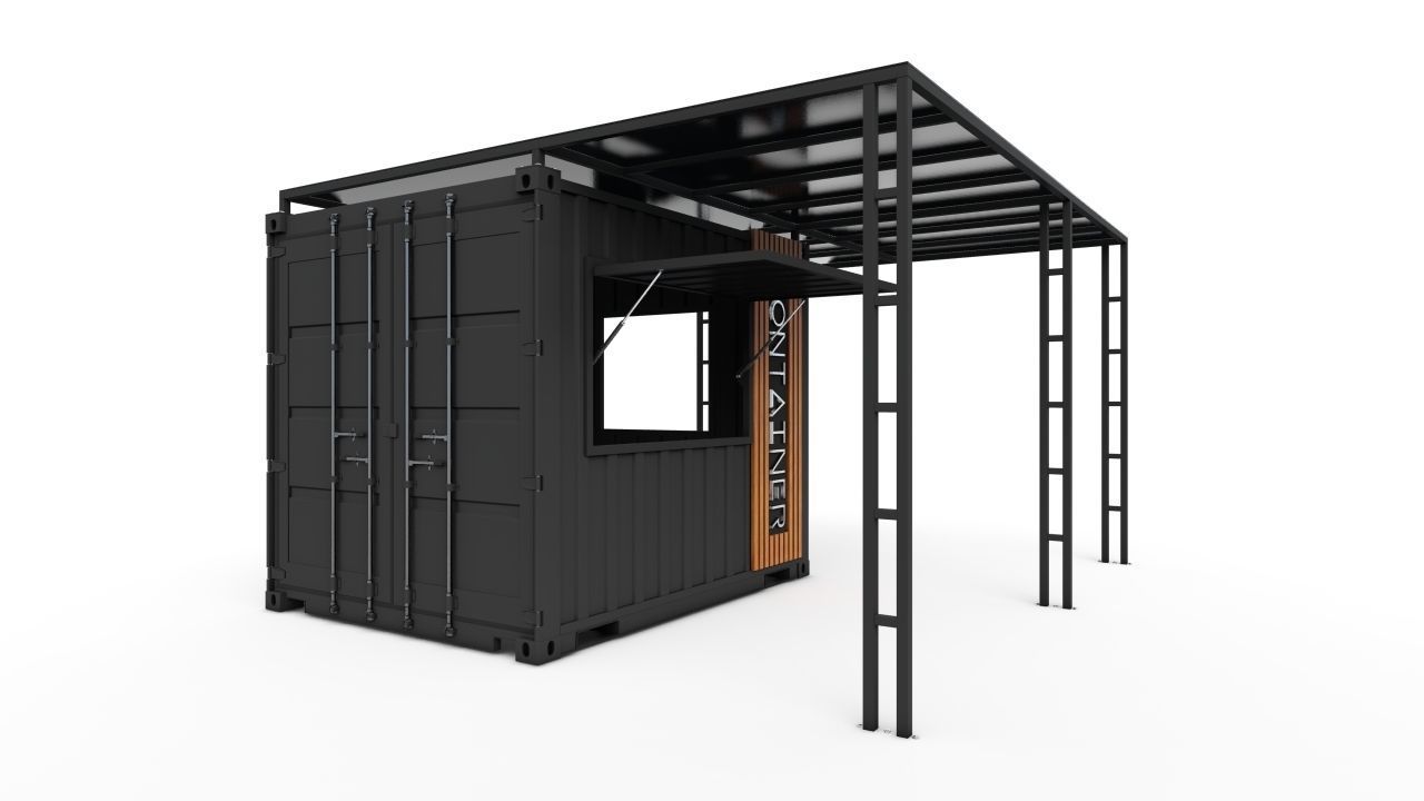 10f Booth Container 3D model | CGTrader