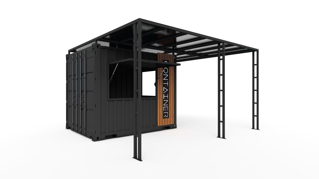 10f Booth Container 3D model | CGTrader