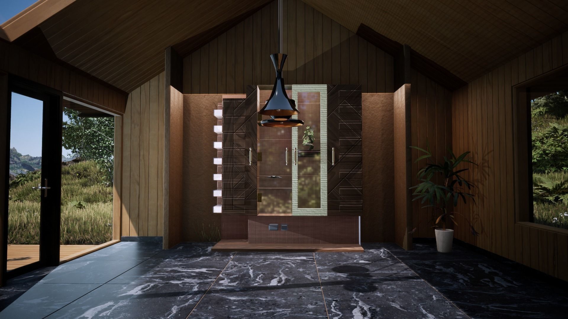 Floating Showcase Wardrobe Big 3D model | CGTrader