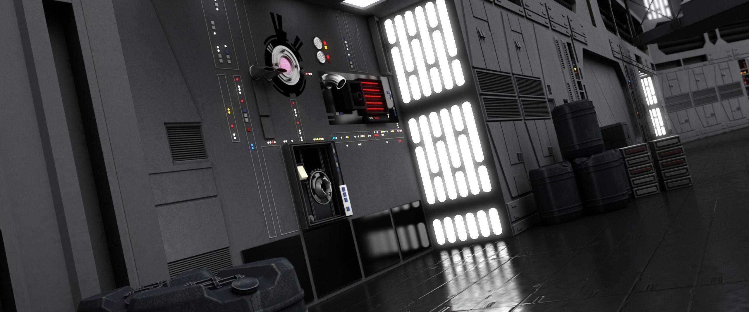 Star Wars Death Star Dockibg Bay 327 3D model | CGTrader