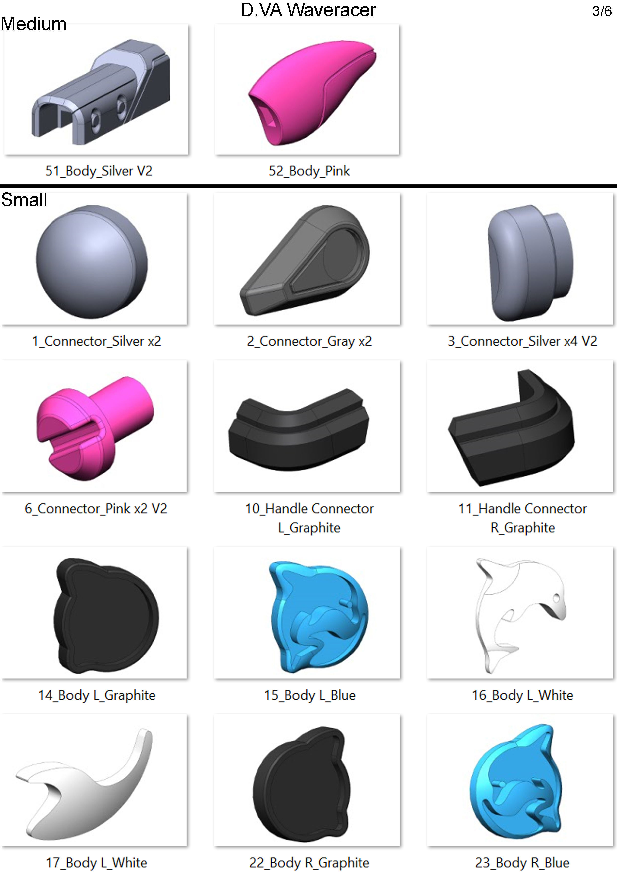 DVa Blaster Waveracer Skin - Overwatch - Printable 3d model 3D model 3D ...