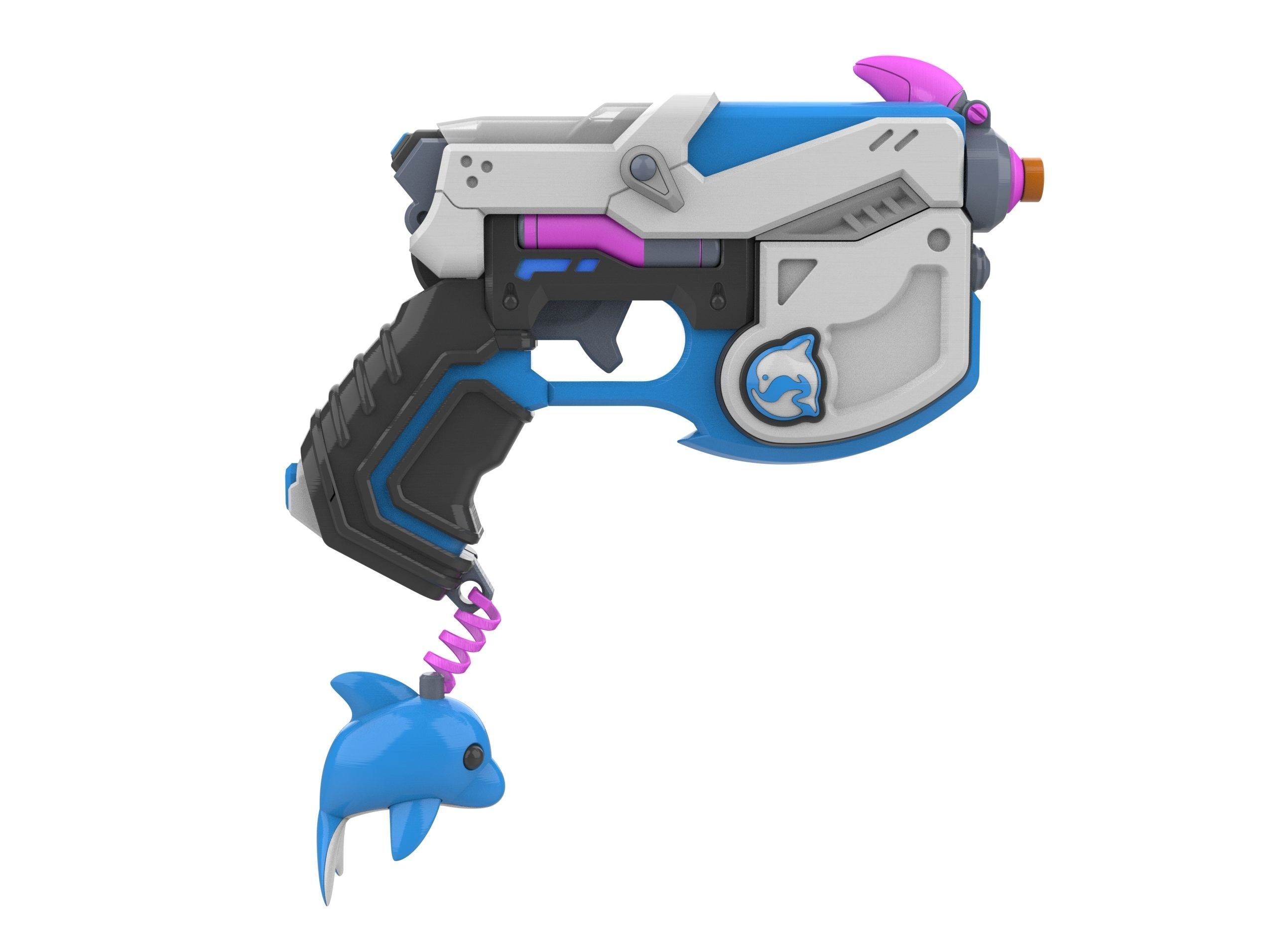 DVa Blaster Waveracer Skin - Overwatch - Printable 3d model 3D model 3D ...