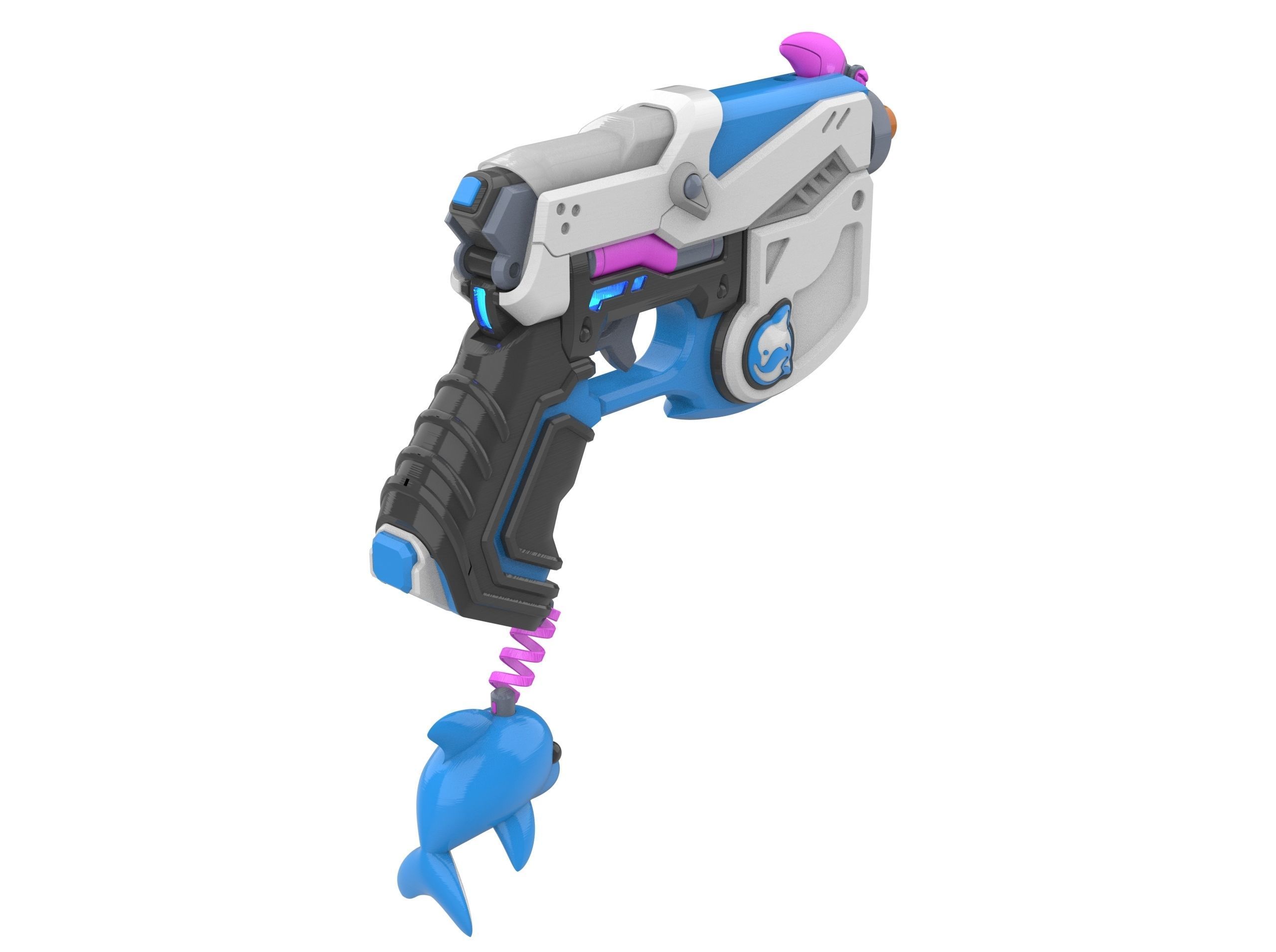 DVa Blaster Waveracer Skin - Overwatch - Printable 3d model 3D model 3D ...
