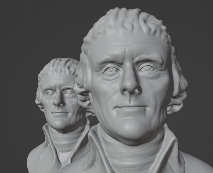Thomas Jefferson 3D model 3D printable | CGTrader