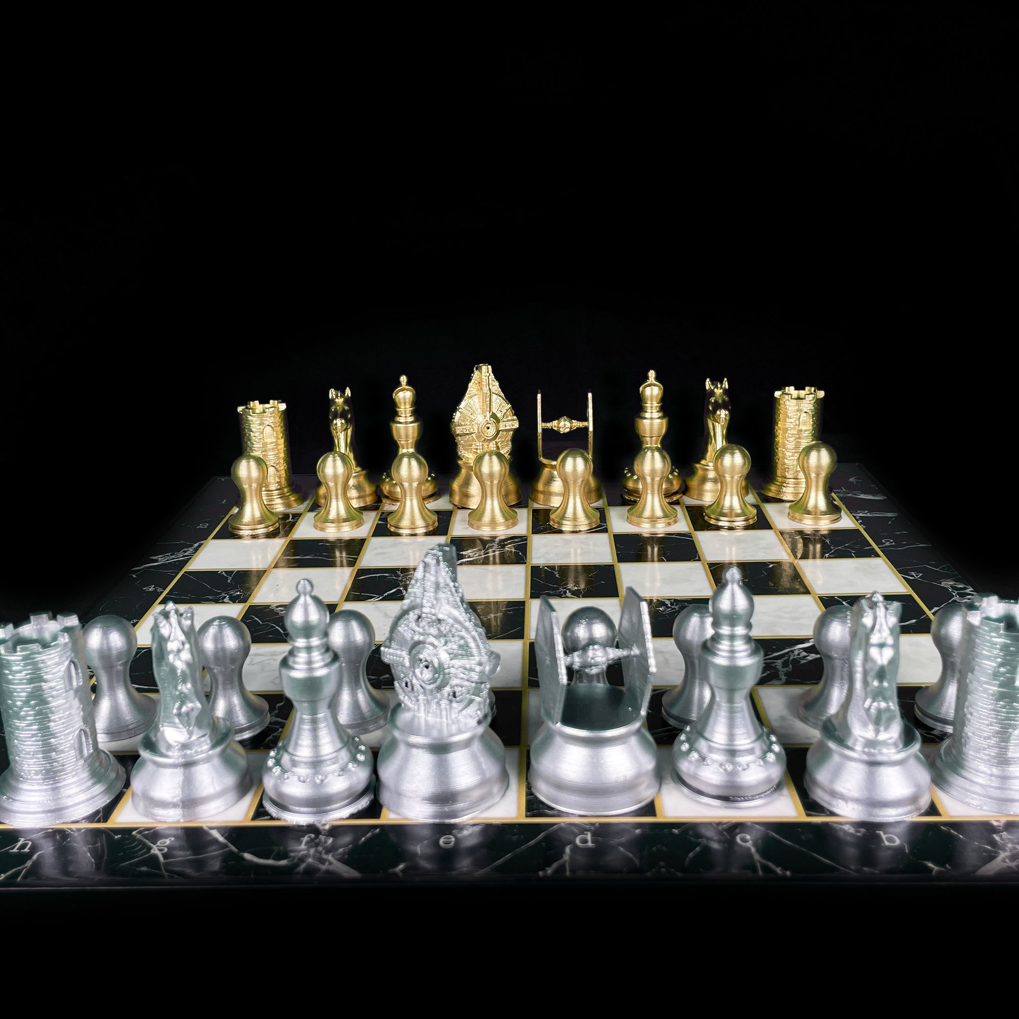 Starwars Space Ship Chess Set- Chess Game 3D model 3D printable | CGTrader