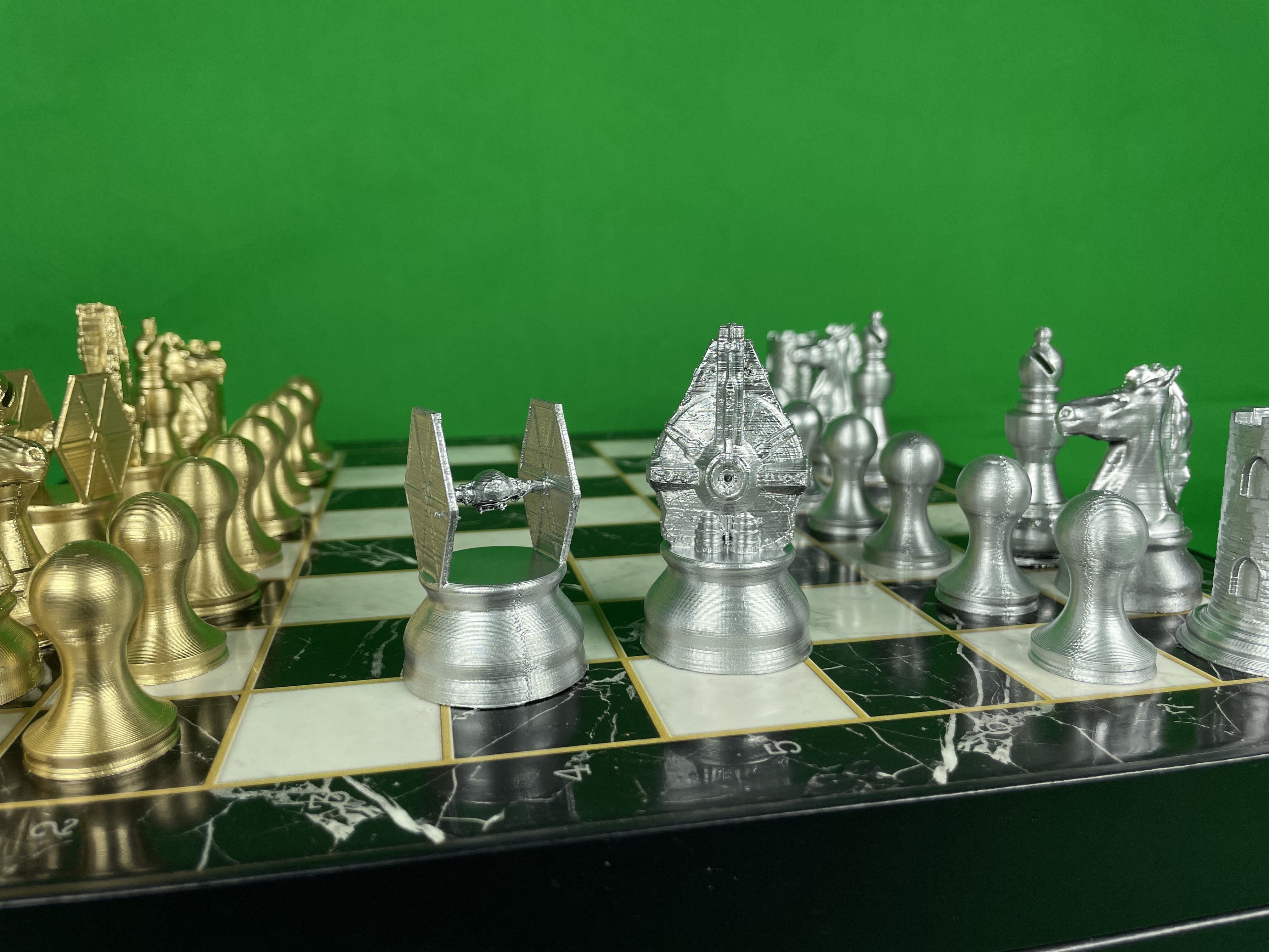 Starwars Space Ship Chess Set- Chess Game 3D model 3D printable | CGTrader