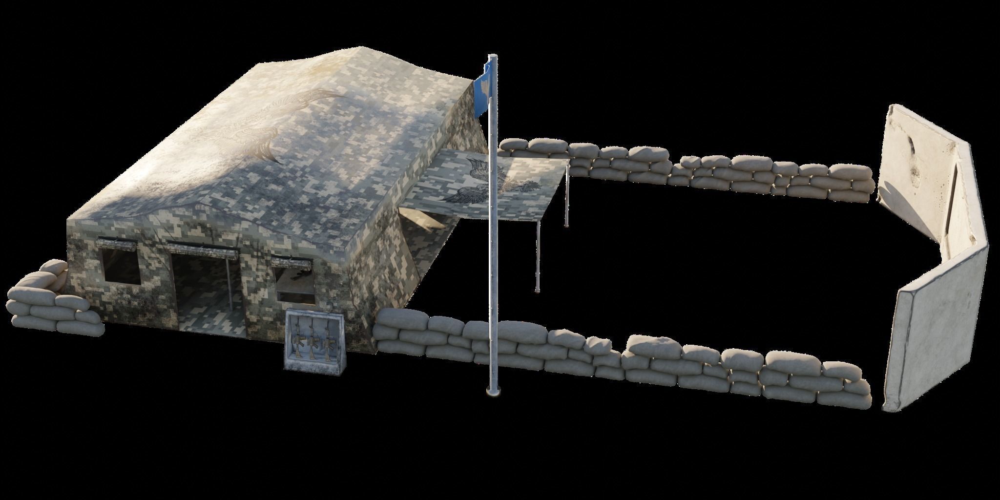 3D model Army base VR / AR / low-poly | CGTrader