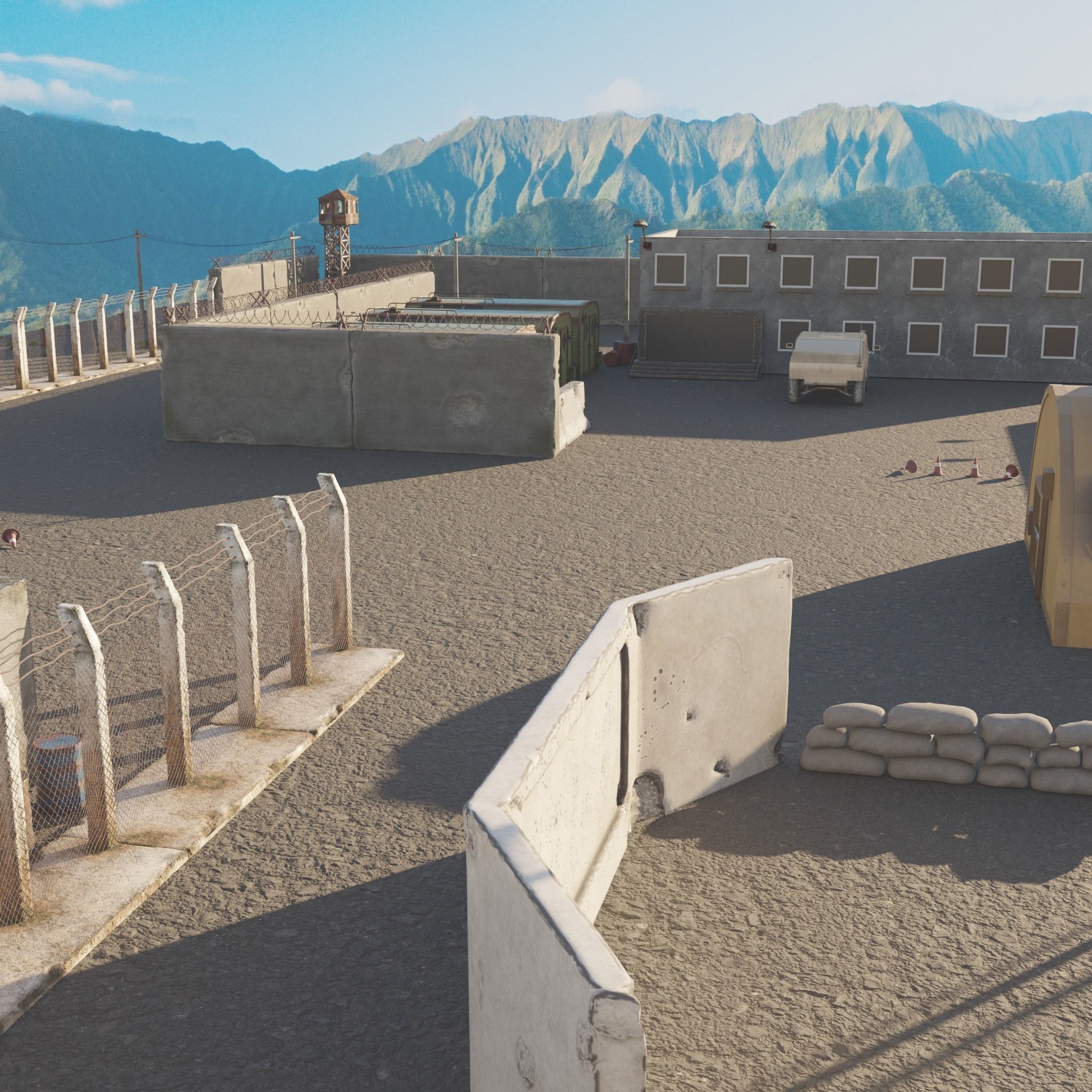 3D model Army base VR / AR / low-poly | CGTrader