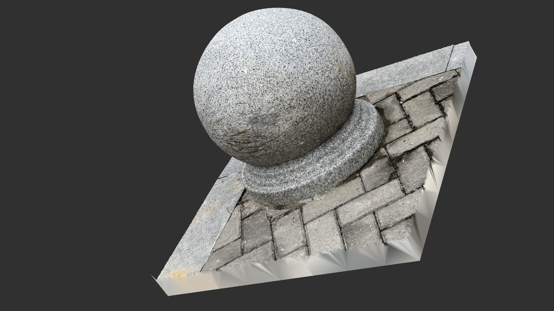 Round stone pier 3d scan 3D model | CGTrader