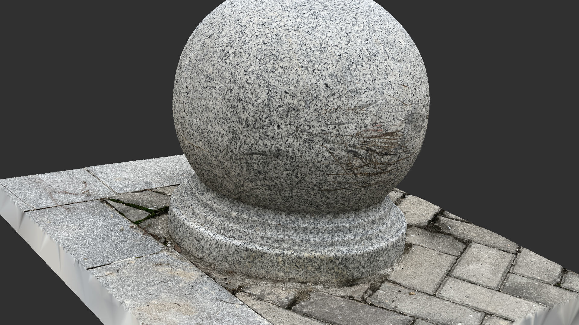 Round stone pier 3d scan 3D model | CGTrader