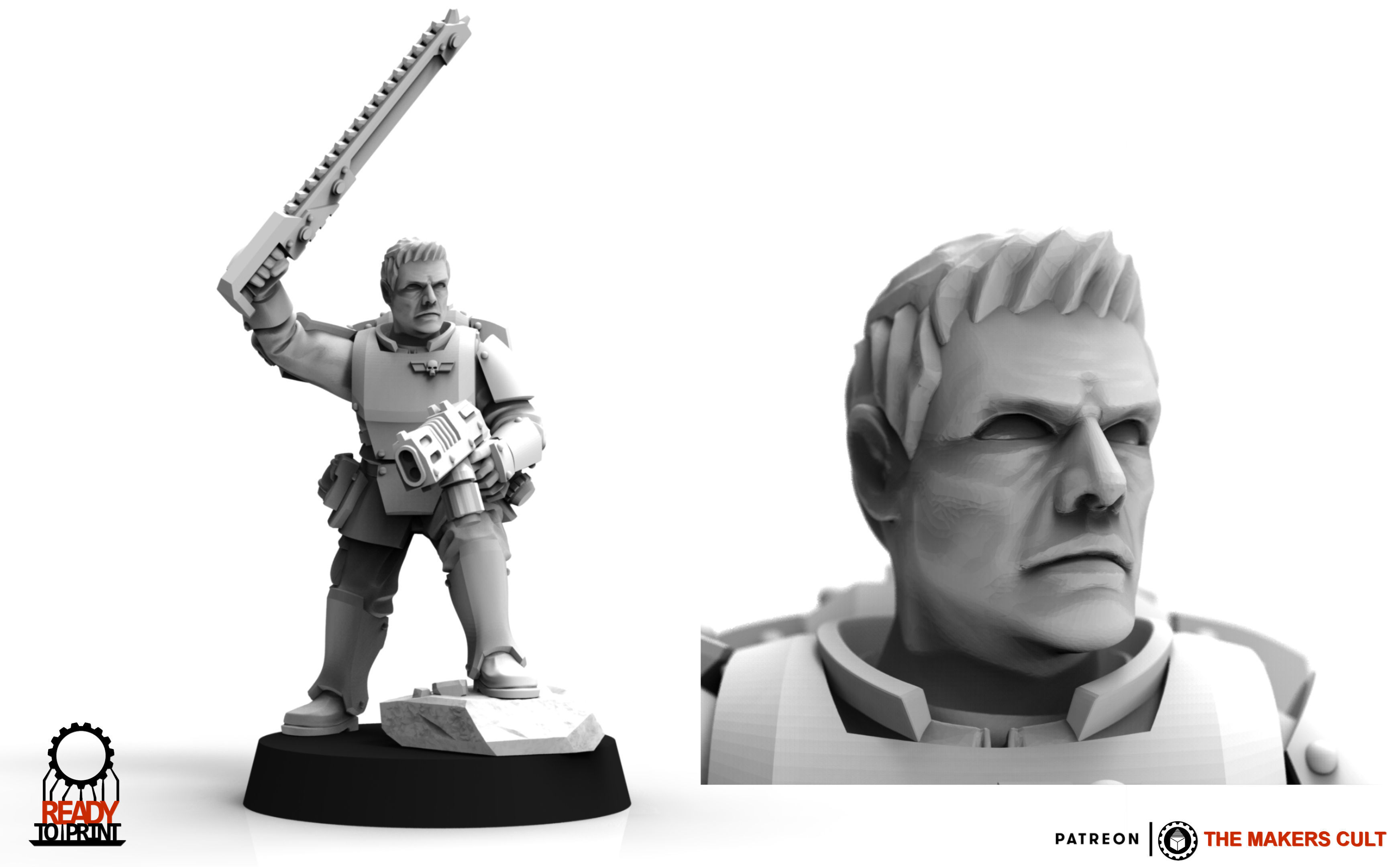 Universal Guard - Shock Sergeant Builder 3D model 3D printable | CGTrader
