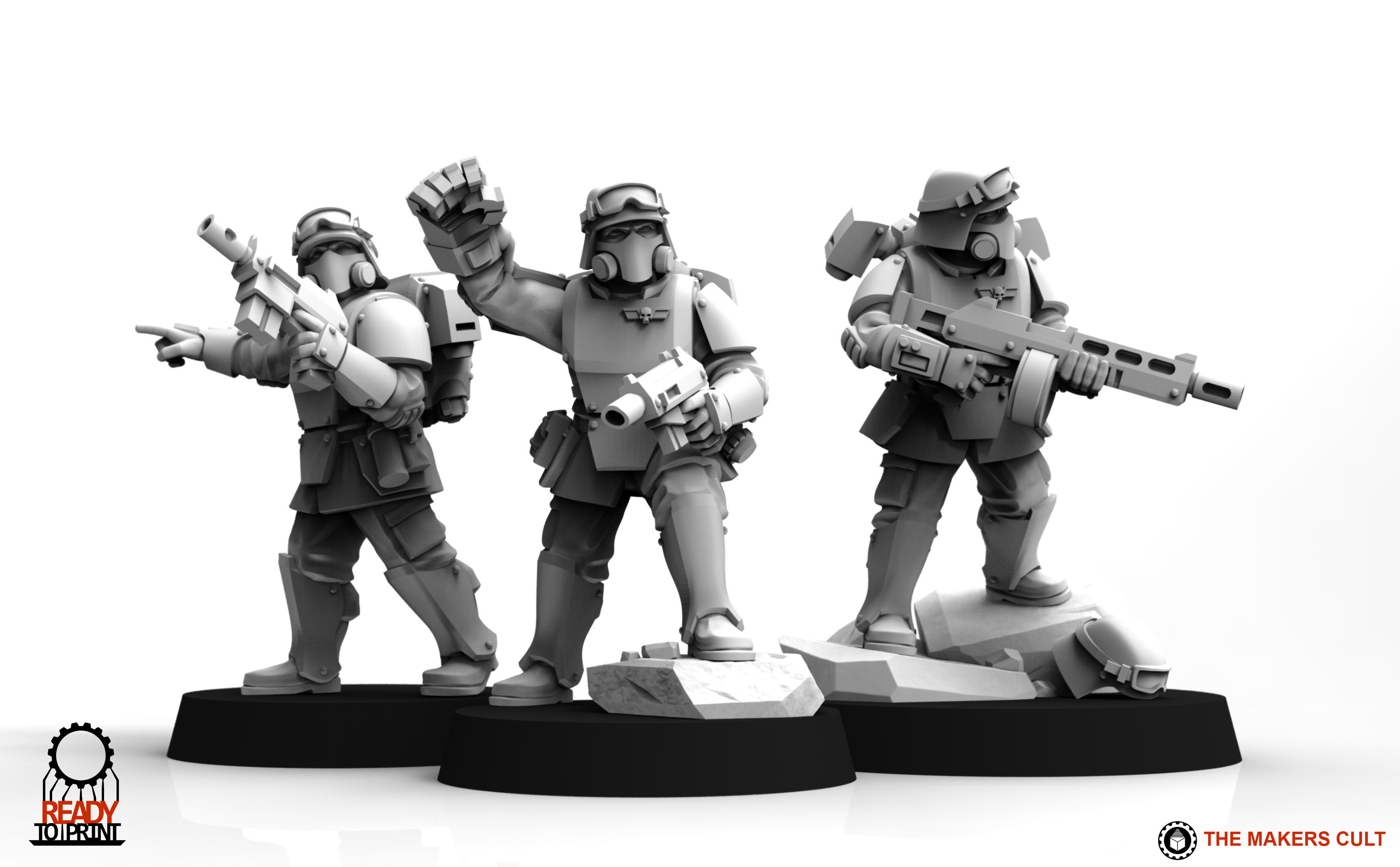 Universal Guard - Shock Sergeant Builder 3D model 3D printable | CGTrader