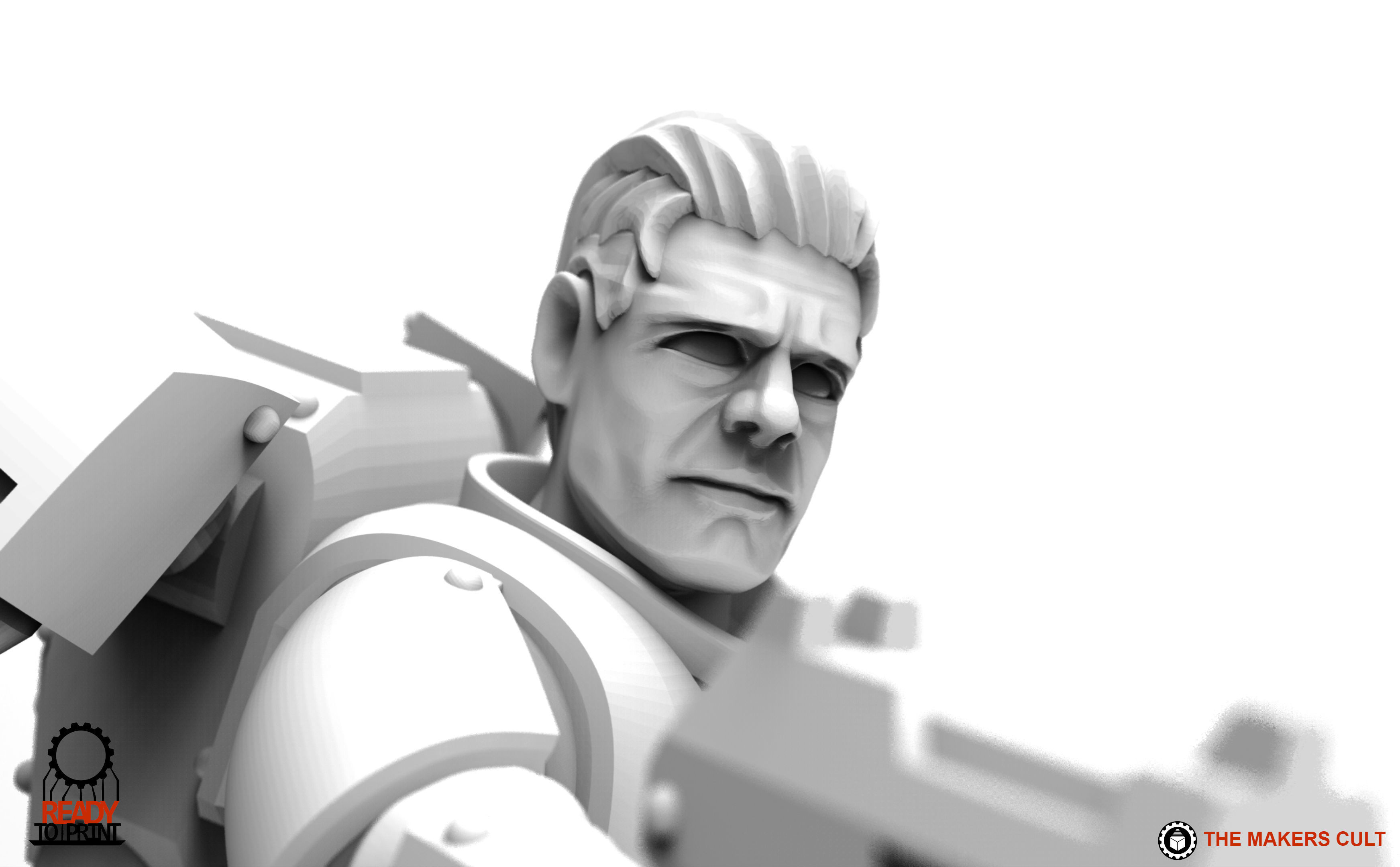 Universal Guard - Shock Sergeant Builder 3D model 3D printable | CGTrader