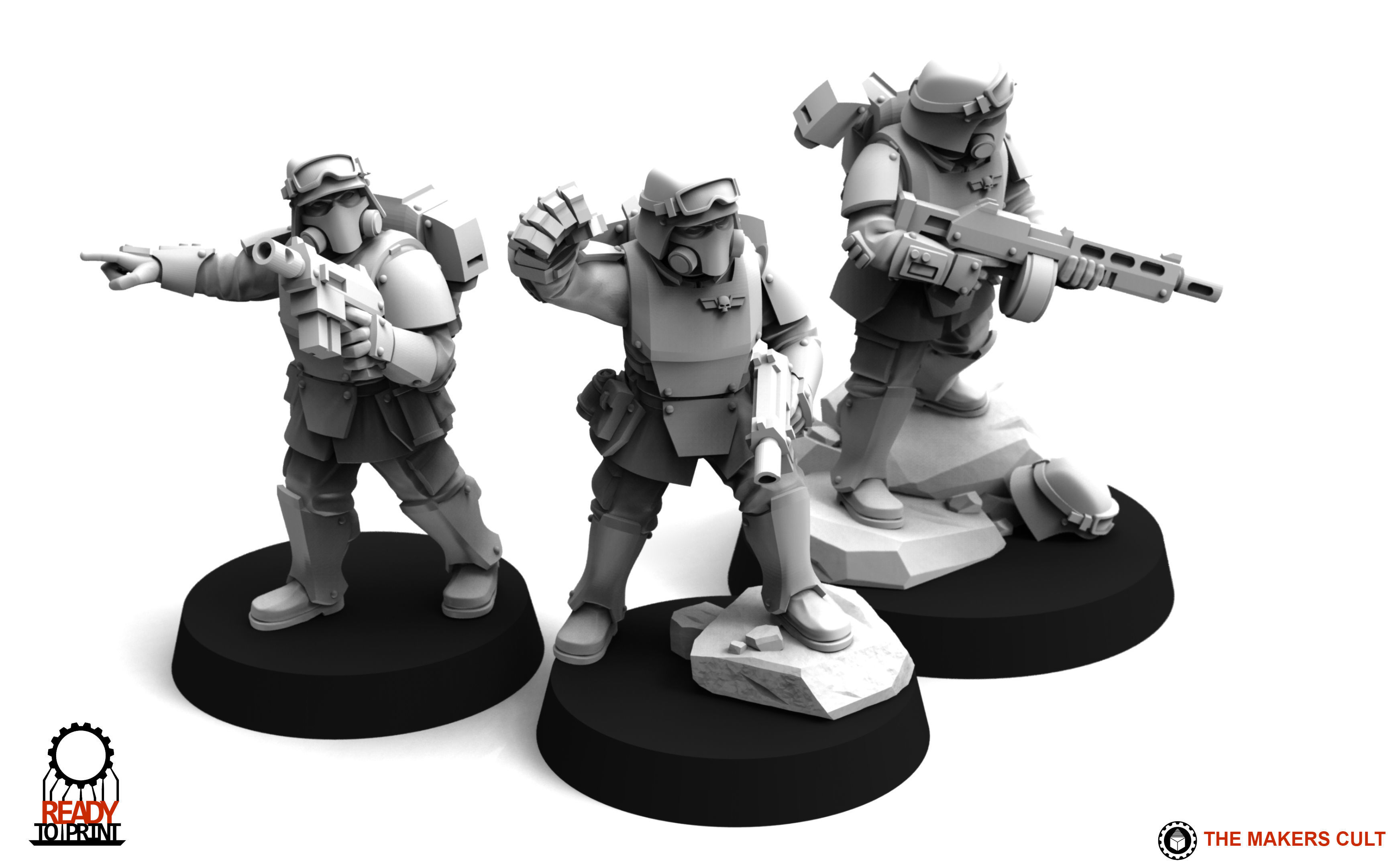 Universal Guard - Shock Sergeant Builder 3D model 3D printable | CGTrader