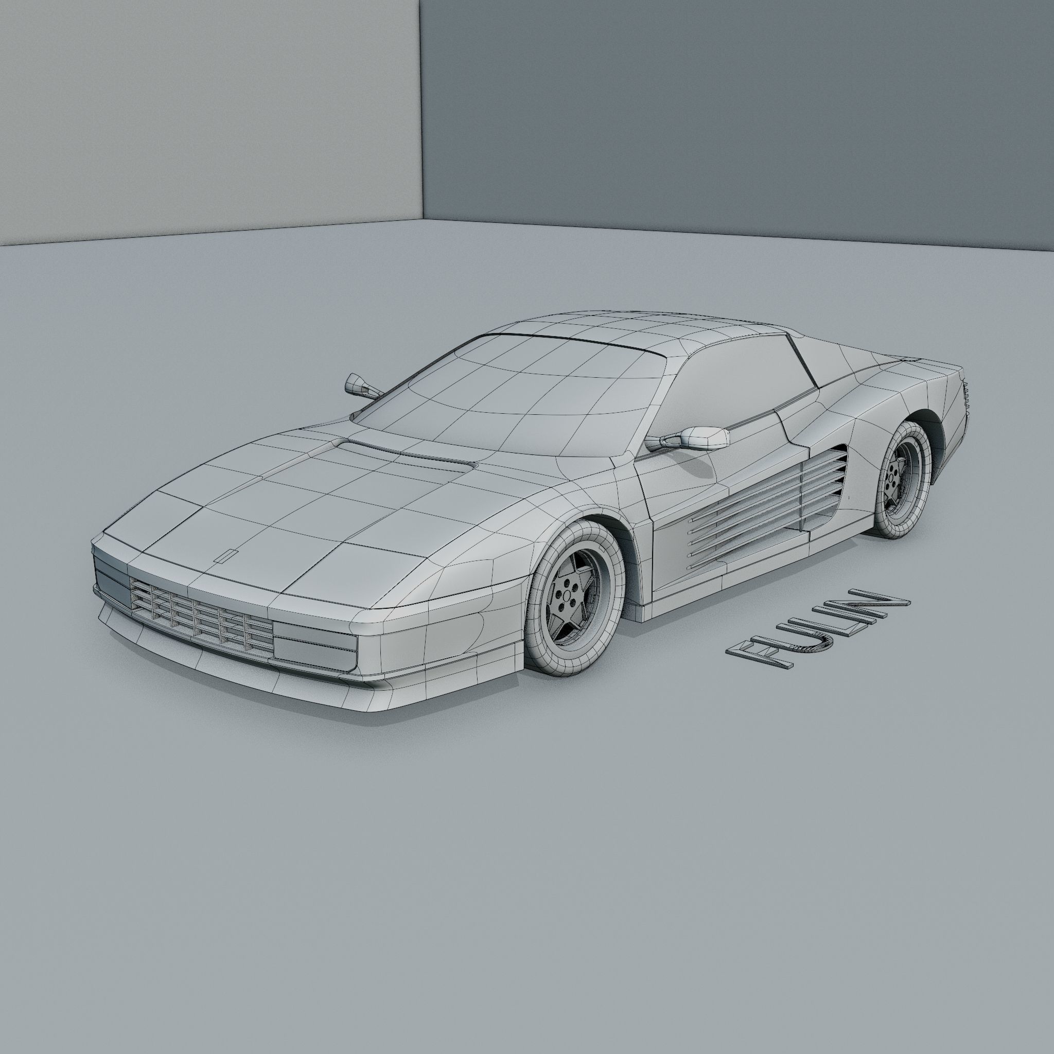 Ferrari Testarossa 3D model | CGTrader