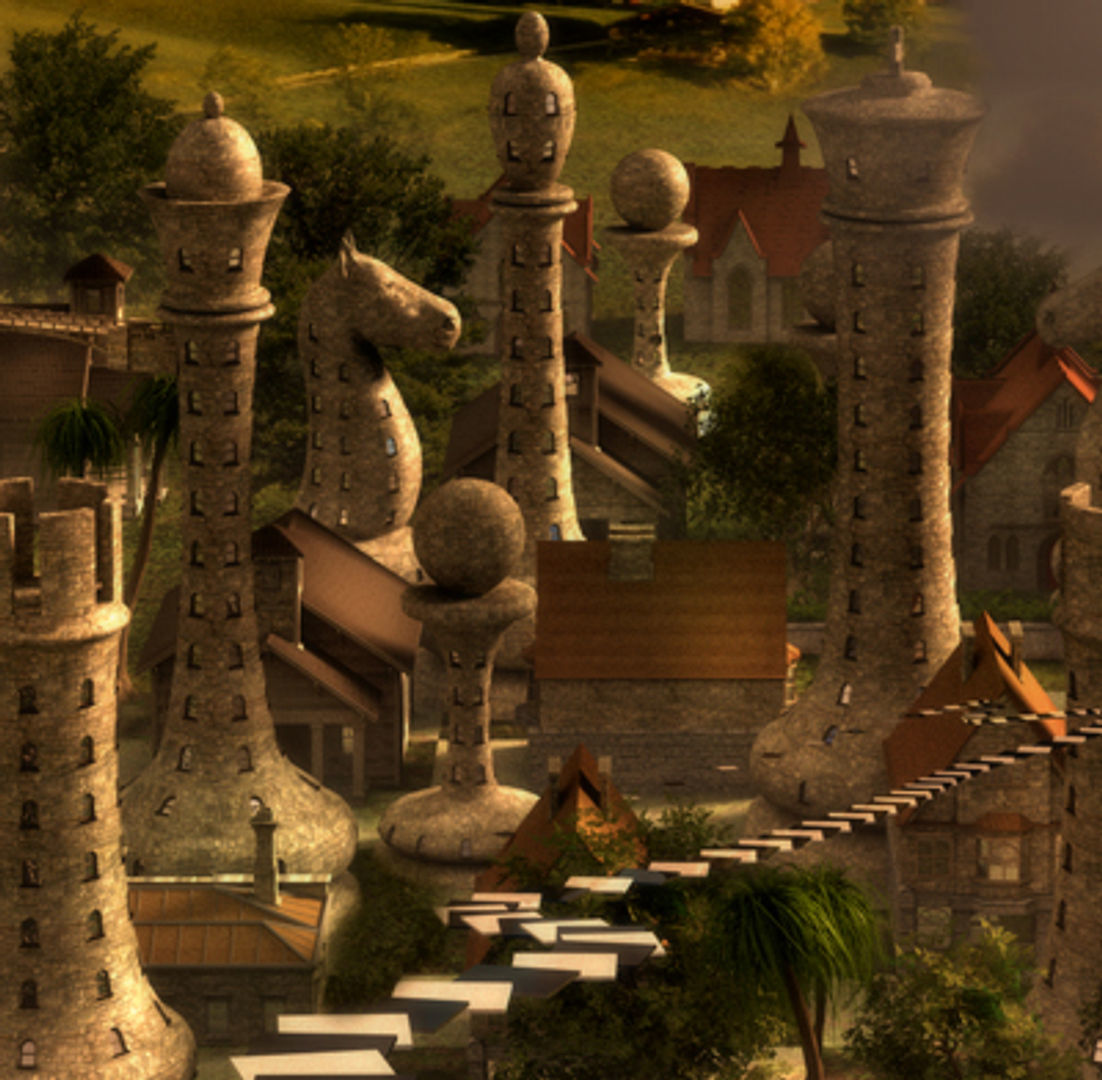 Chess Land - Wonderland Scene Model 3D model | CGTrader