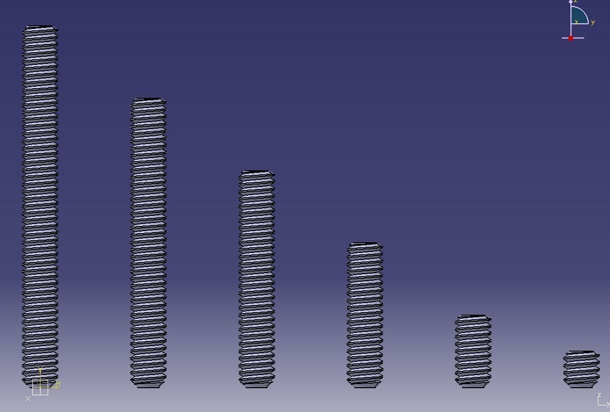 M5 x 10mm Flat Point Set Grub Screws 3D model 3D printable | CGTrader