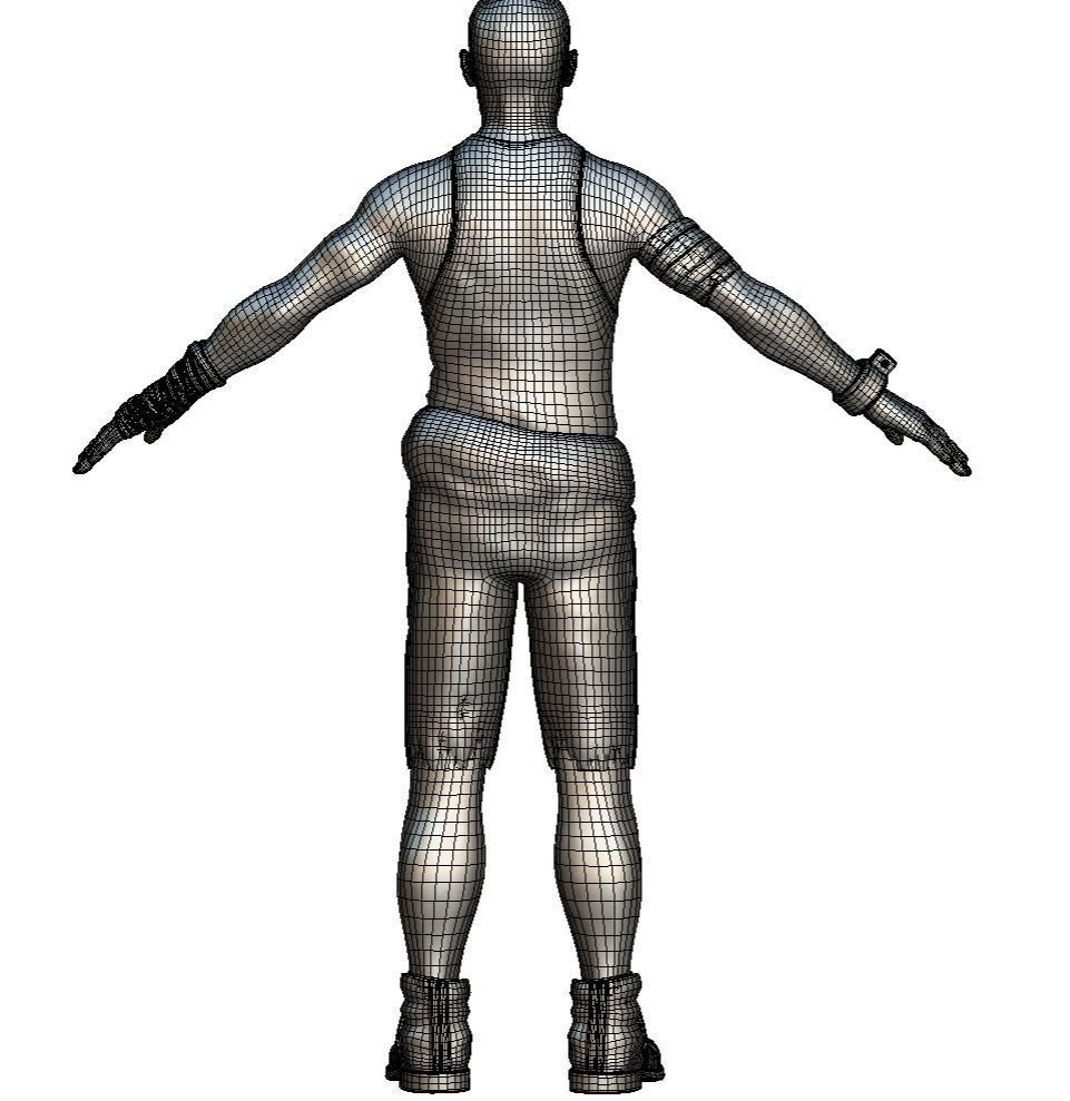 3D model High Poly Man Slave VR / AR / low-poly | CGTrader