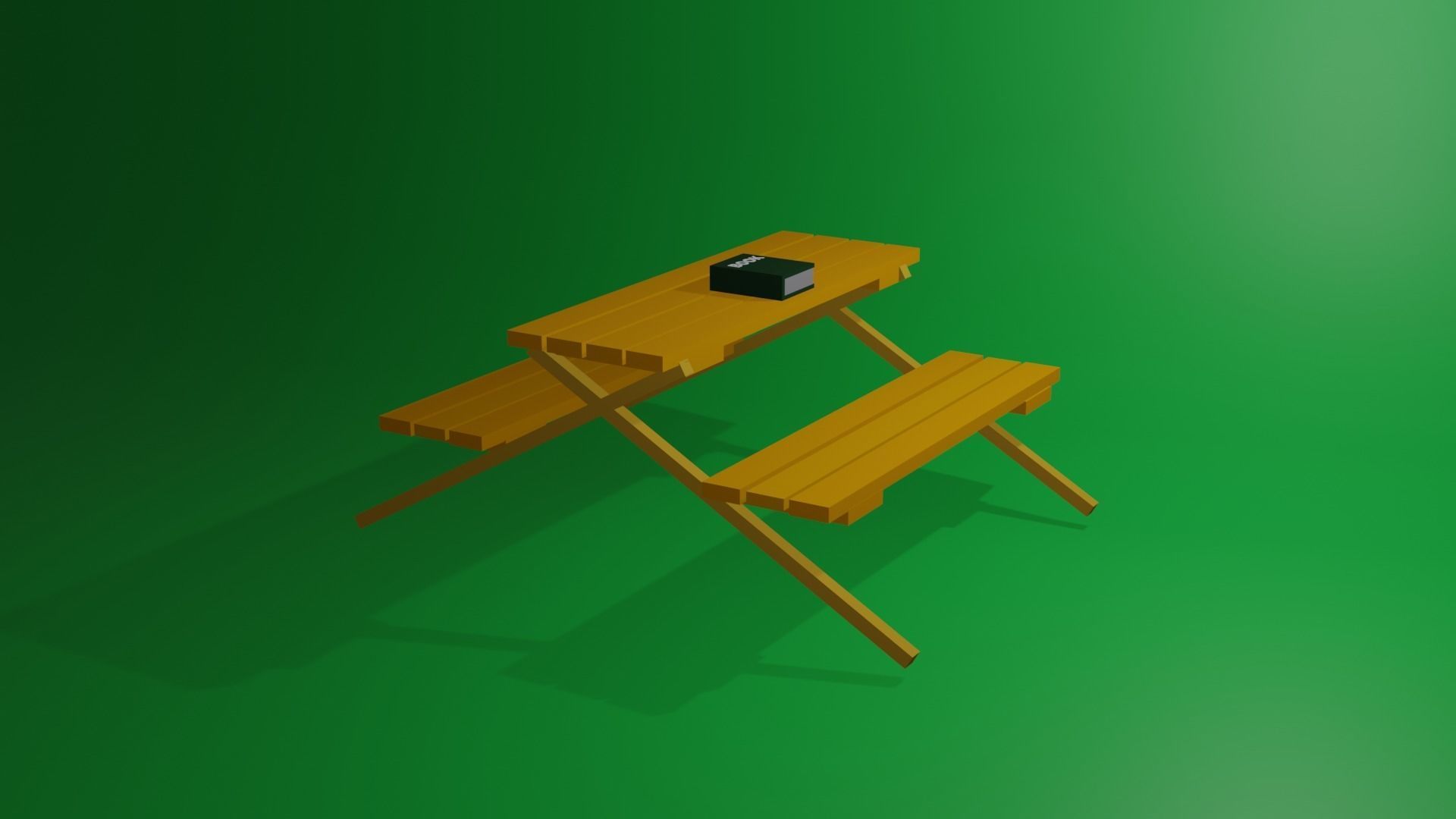 3D model Picnic Table Low-poly VR / AR / low-poly | CGTrader