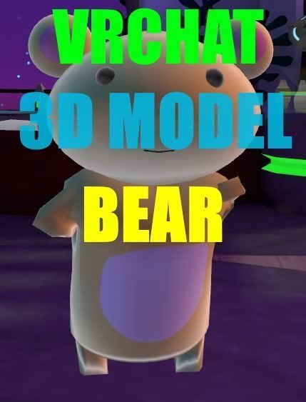 3D model VRChat 3D Bear Model Avatar VR / AR / low-poly | CGTrader
