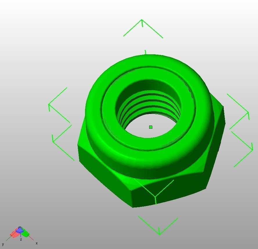 M5 Hexagon Nylon Locking Nuts 3D model 3D printable | CGTrader