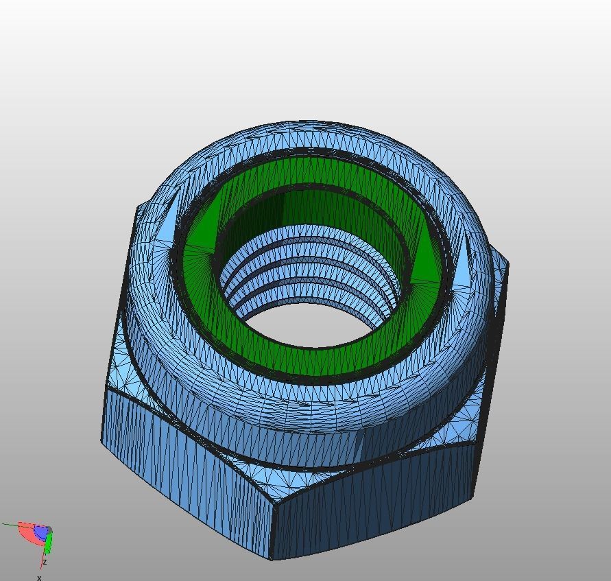 M5 Hexagon Nylon Locking Nuts 3D model 3D printable | CGTrader