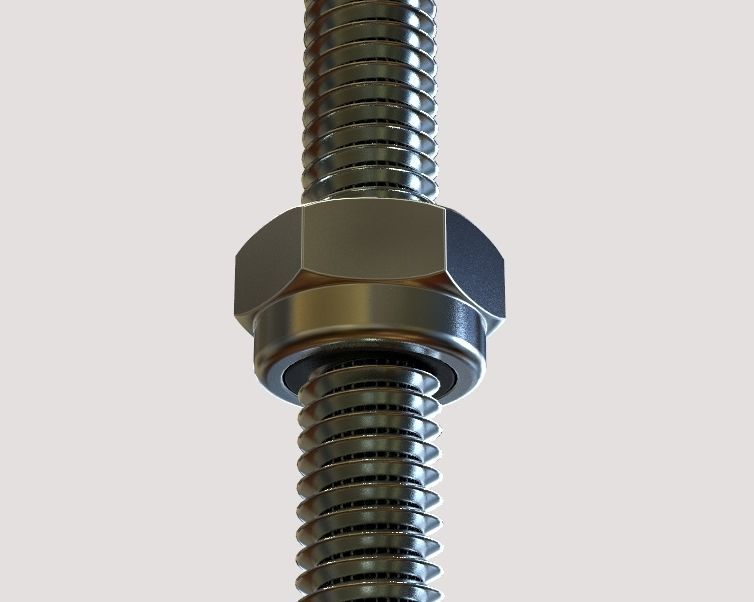 M5 Hexagon Nylon Locking Nuts 3D model 3D printable | CGTrader