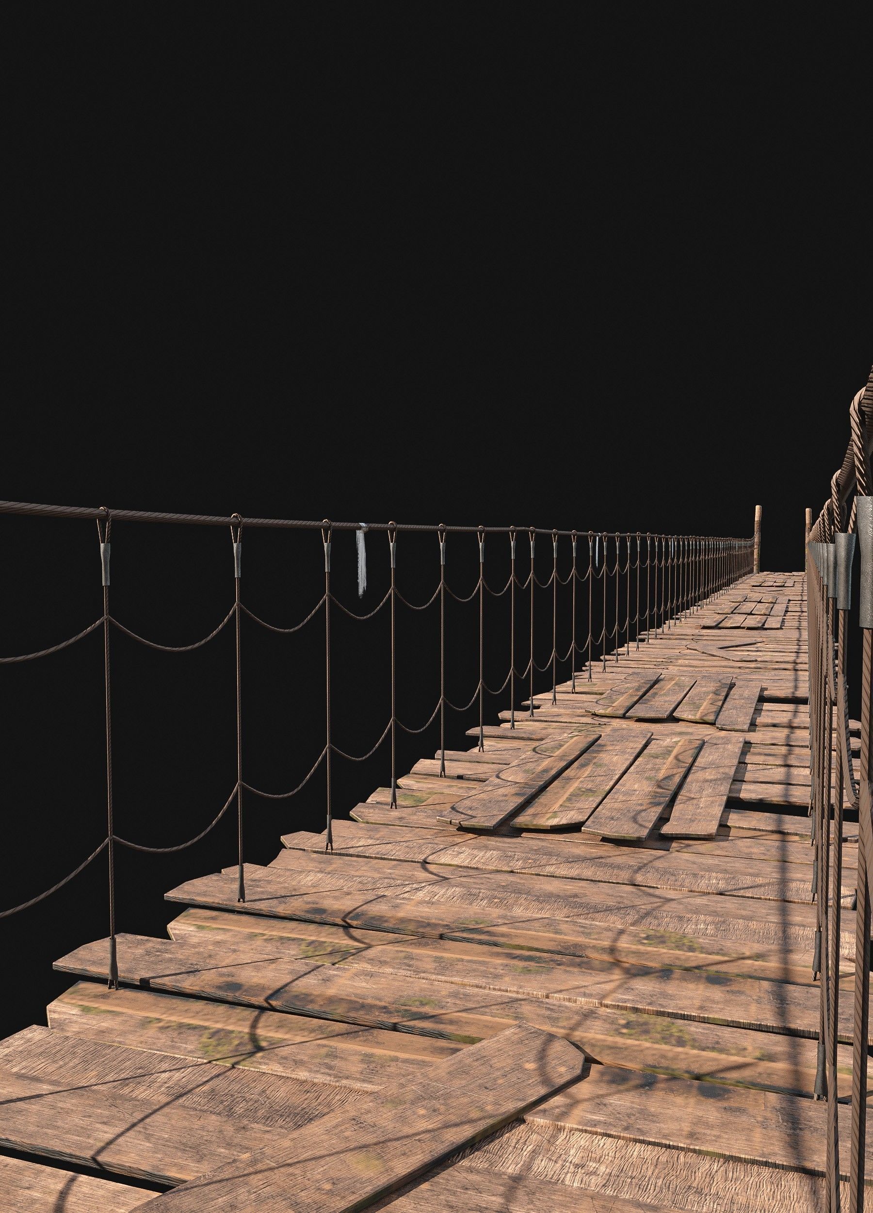3D model Rope Bridge Pack VR / AR / low-poly | CGTrader