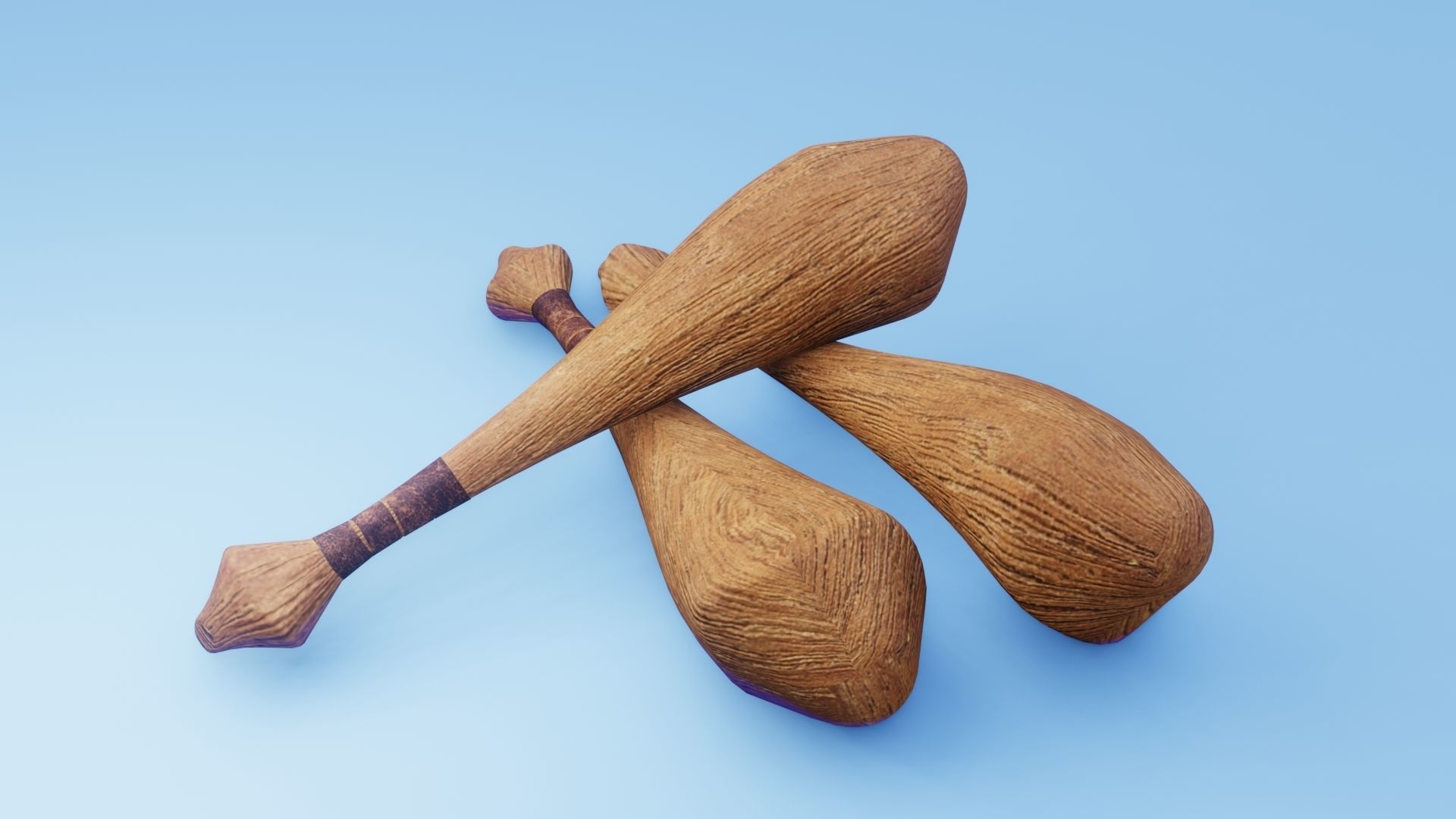 3D model Medieval Stylized Weapon Bat VR / AR / low-poly | CGTrader