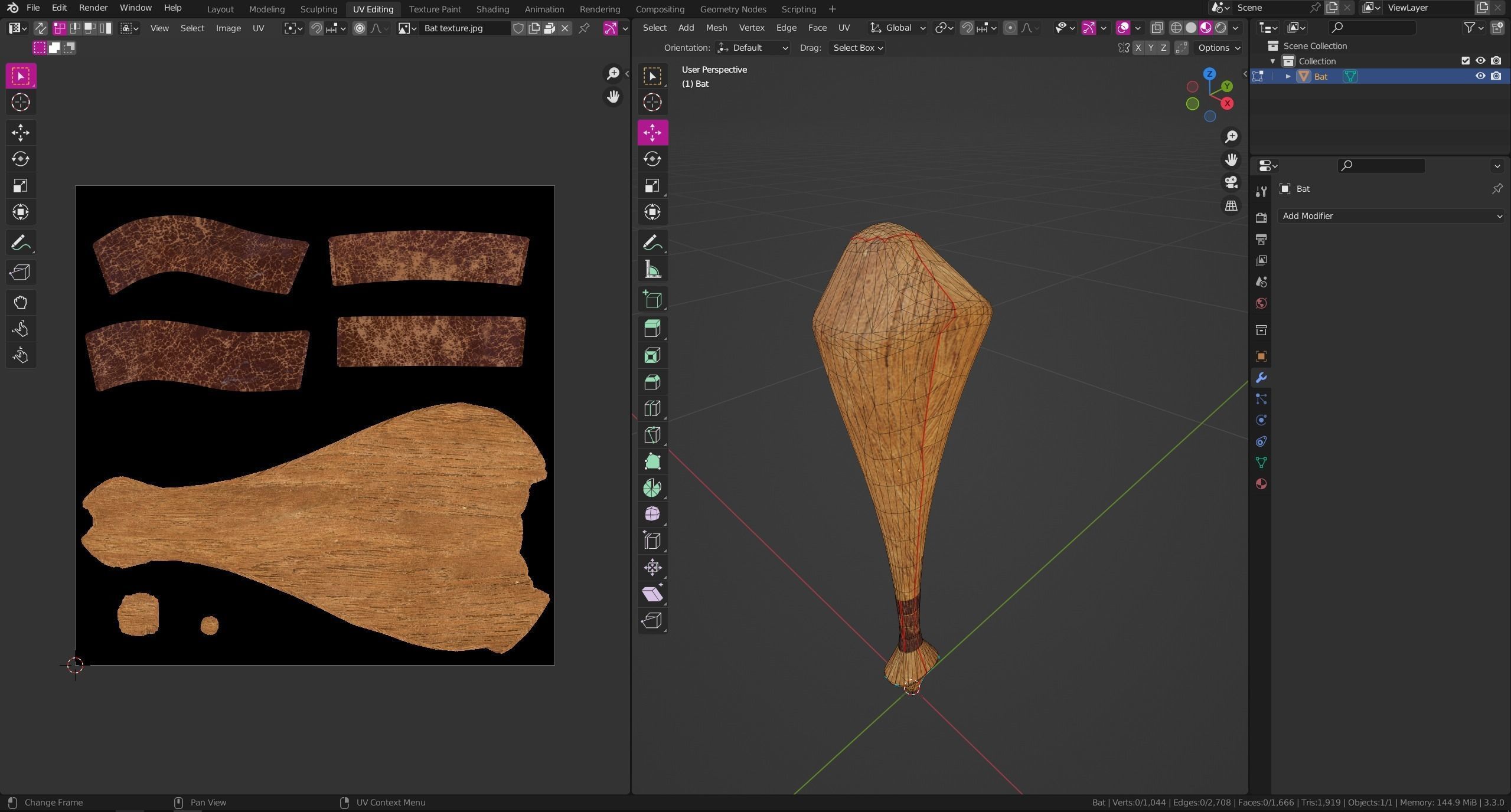 3D model Medieval Stylized Weapon Bat VR / AR / low-poly | CGTrader